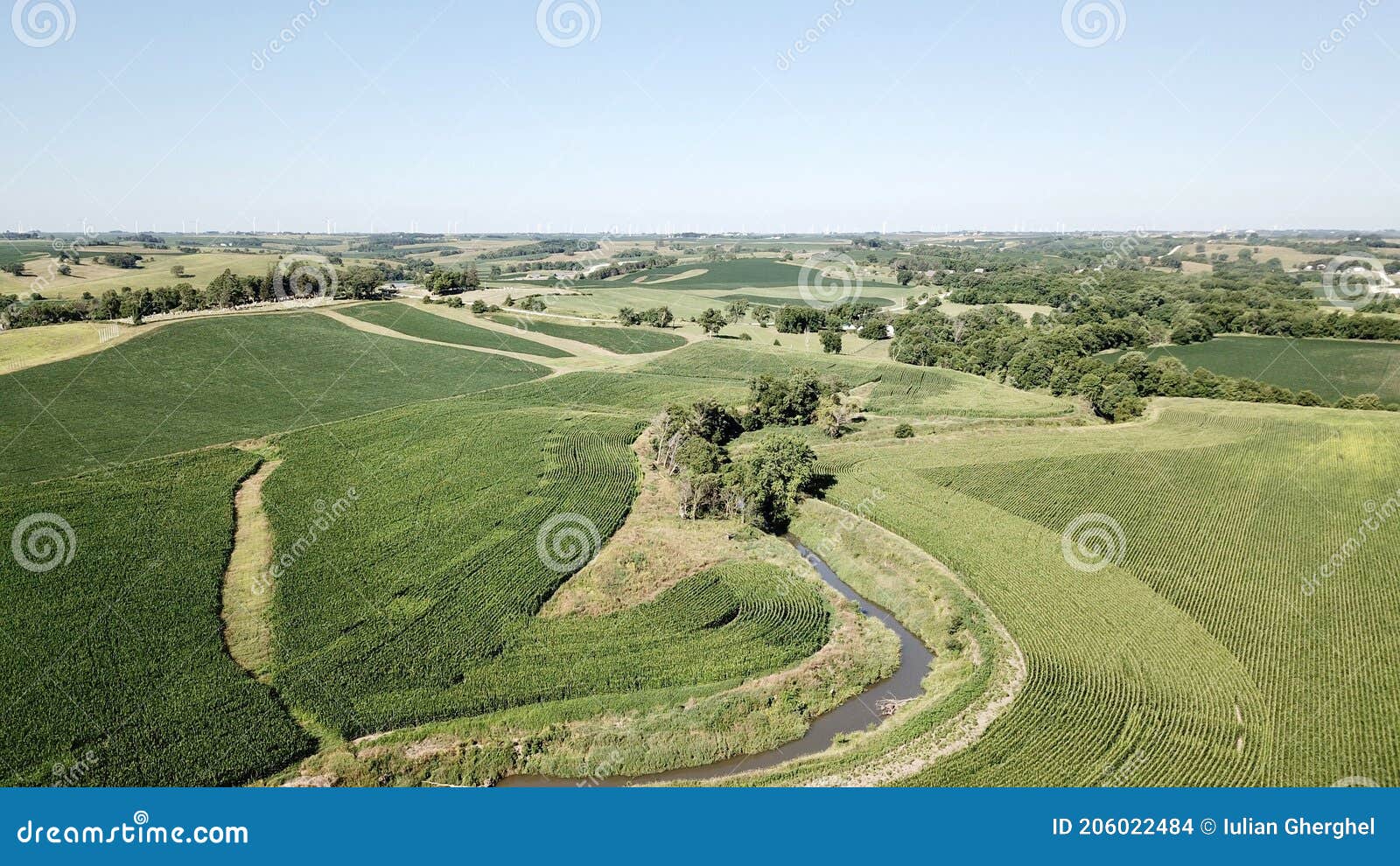 Midwest landscape stock photo. Image of green, prairie - 206022484