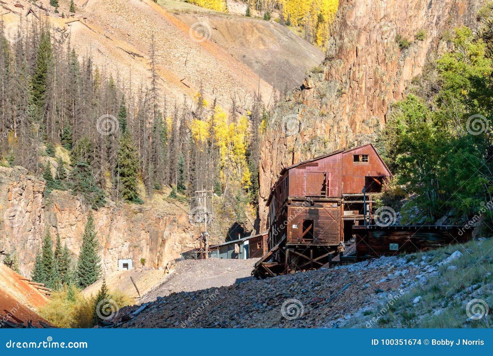 Midwest Mine, Bachelor Loop, Creede Colorado Stock Photo - Image of ...
