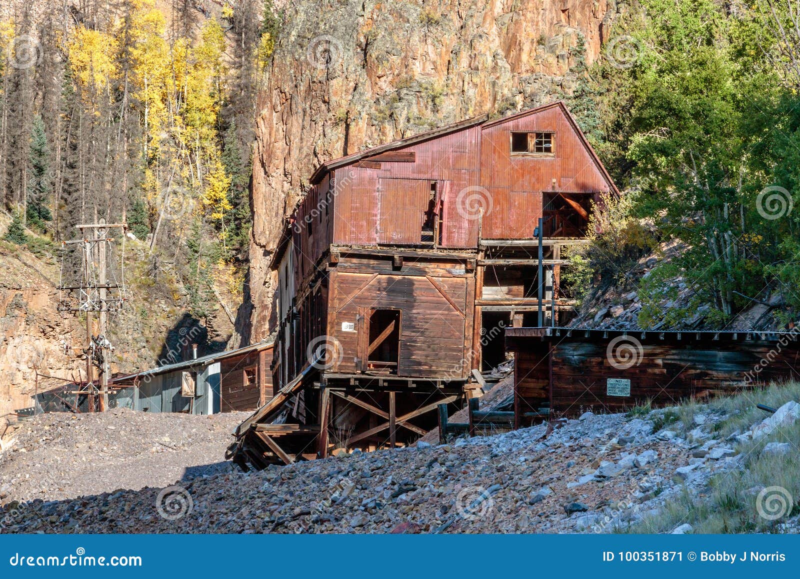 Midwest Mine, Bachelor Loop, Creede Colorado Stock Image - Image of ...