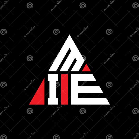 MIE Triangle Letter Logo Design with Triangle Shape. MIE Triangle Logo ...