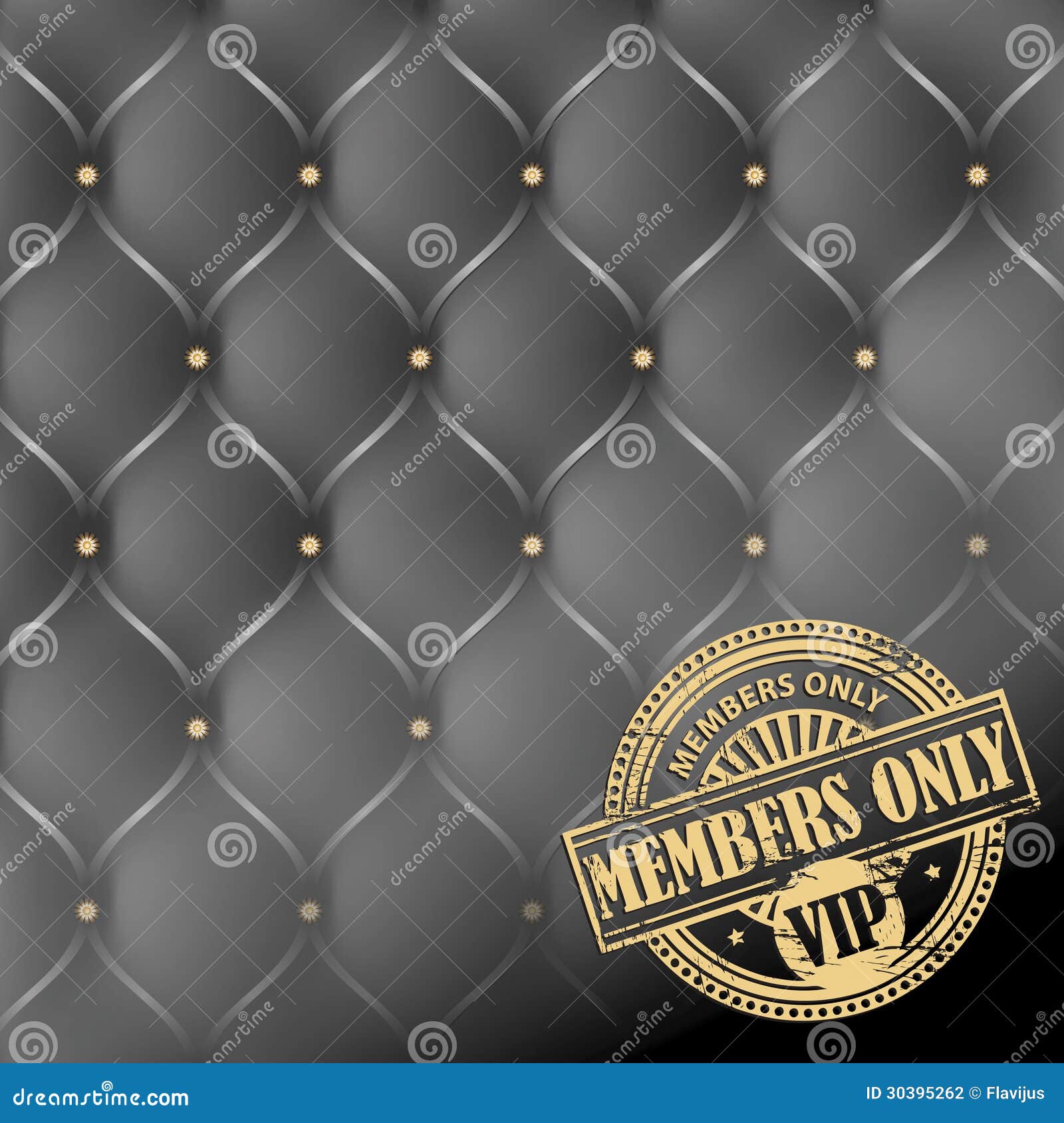 Miembros Solamente, Tema Del VIP Ilustración del Vector - Ilustración ...