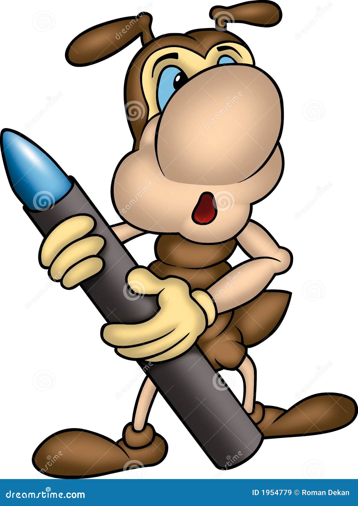 Mier Met Was-kleurpotlood Picture. Image: 1954779