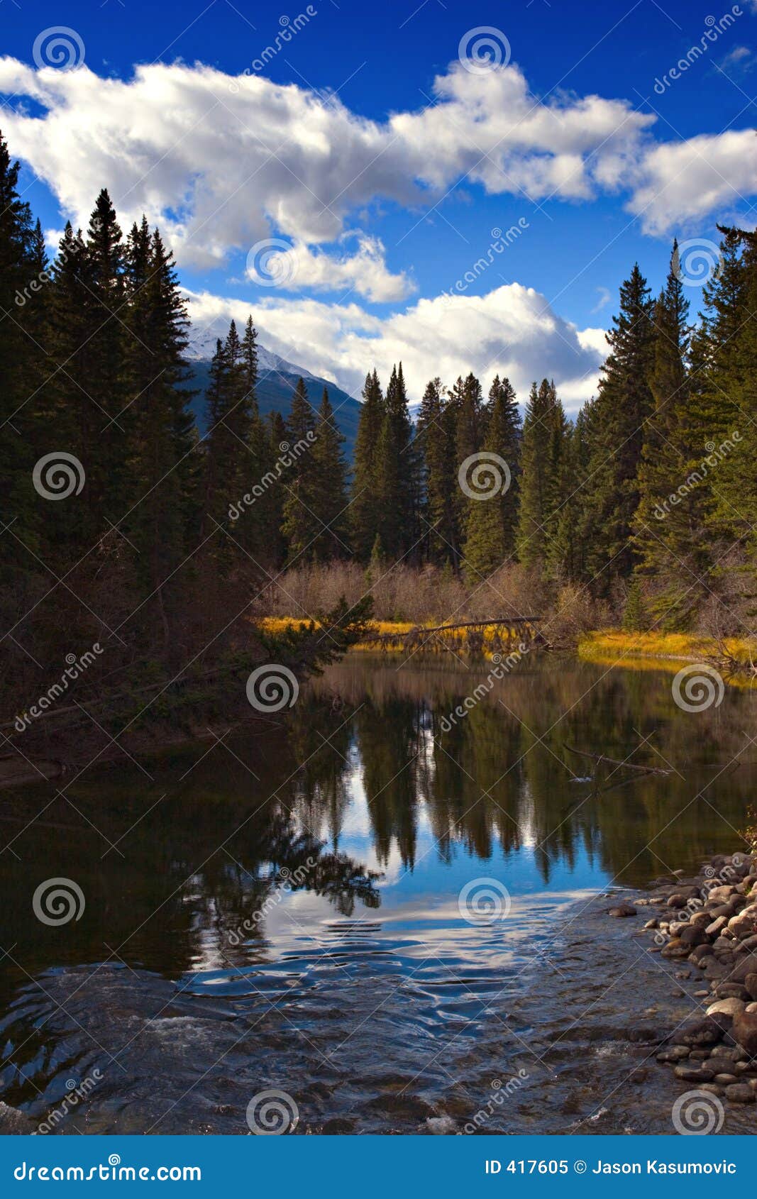 Miette River stock image. Image of gorgeous, alberta, blue - 417605