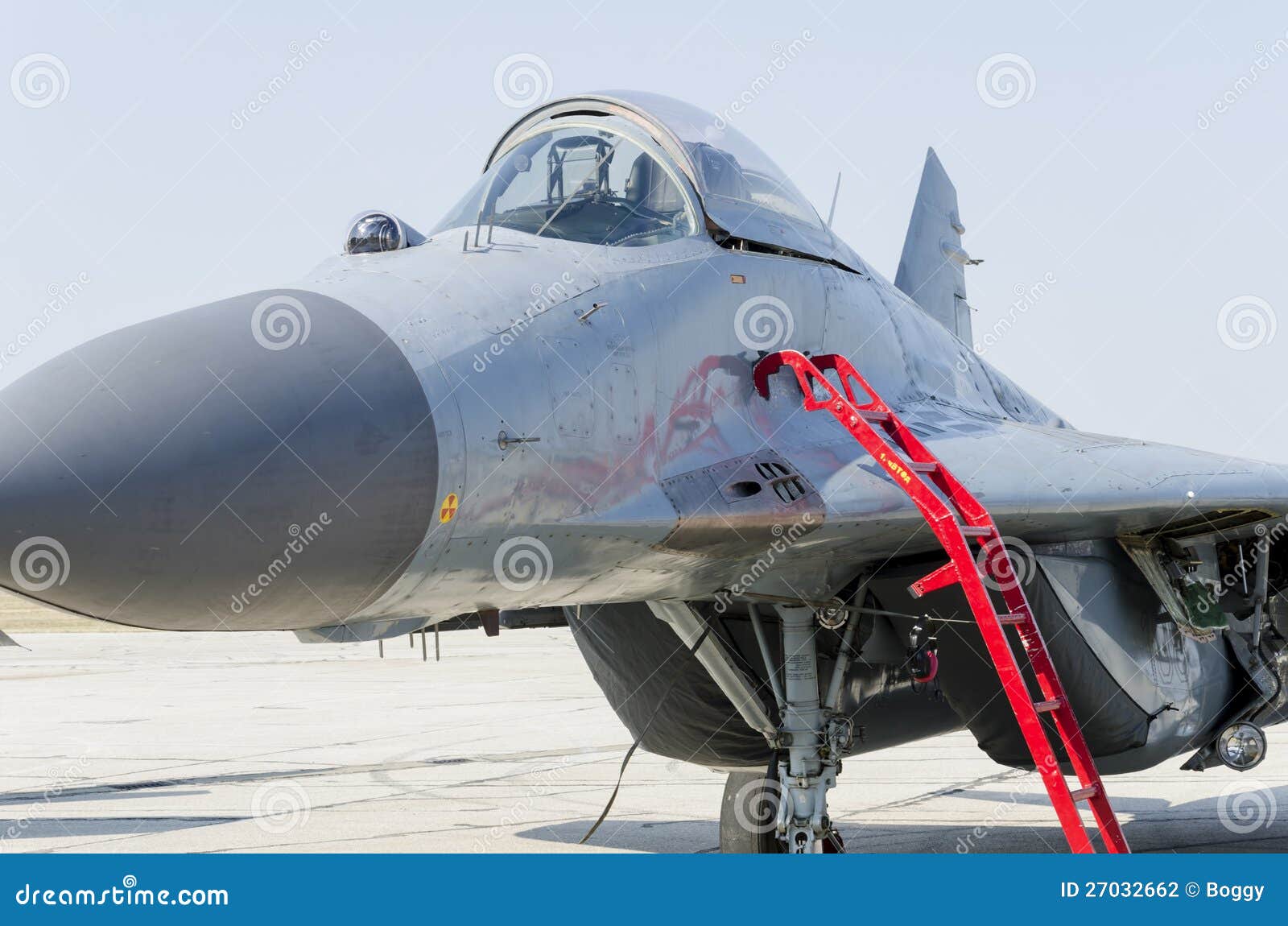 Mig-29 fighter airplane editorial photography. Image of side - 27032662