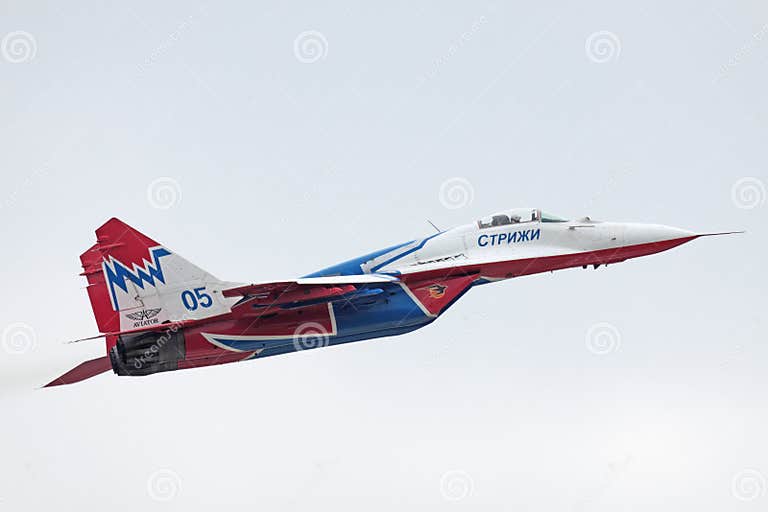 Mig-29 side view editorial photo. Image of performance - 19652771