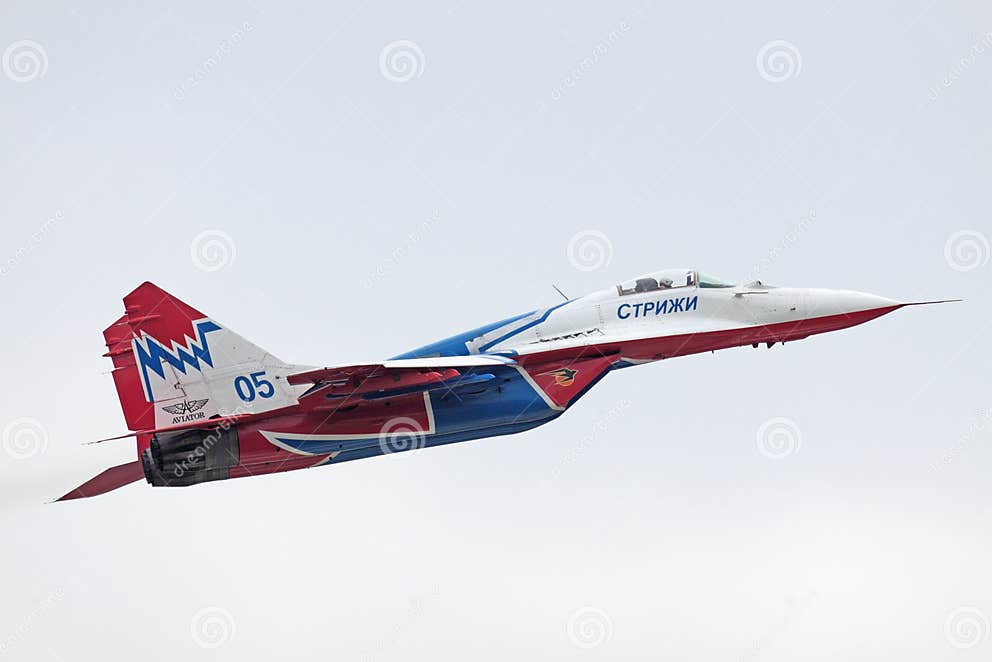 Mig-29 side view editorial photo. Image of performance - 19652771