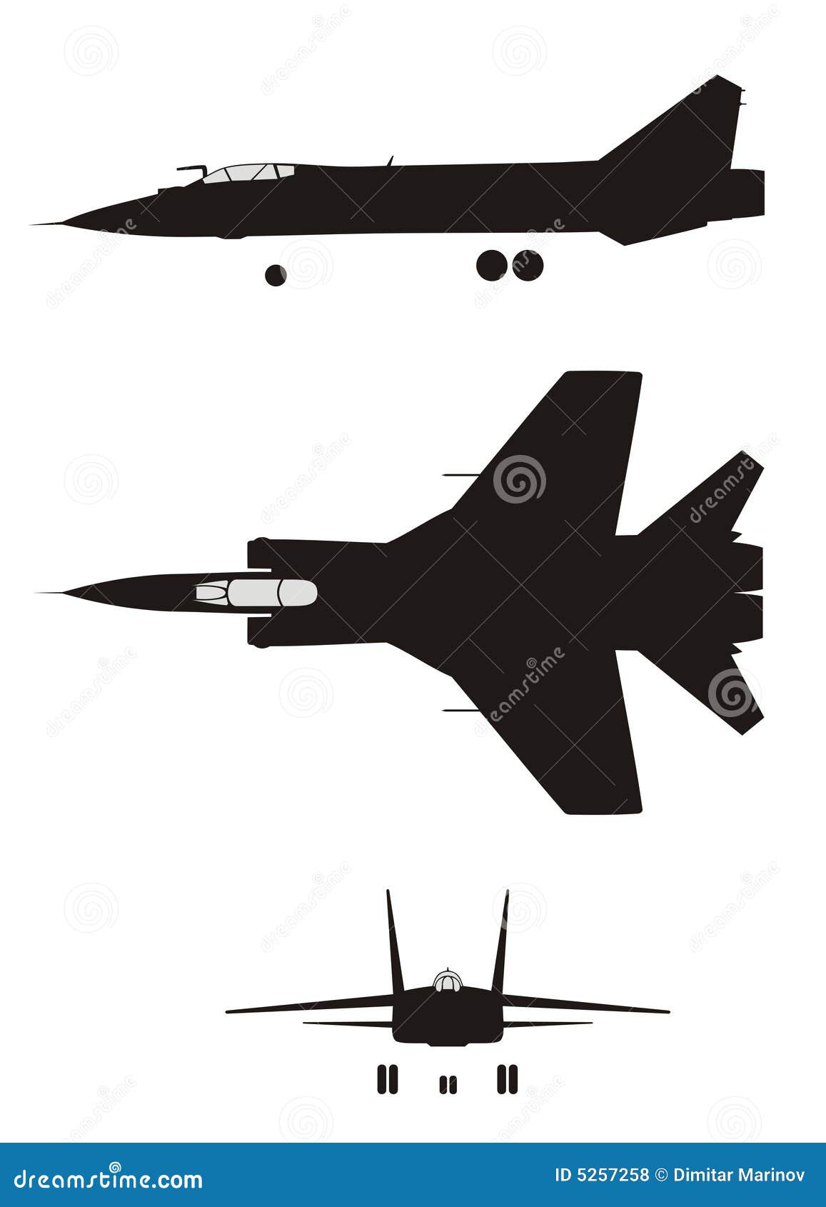 Mig-31 stock vector. Illustration of mig31, plane, exterminator - 5257258
