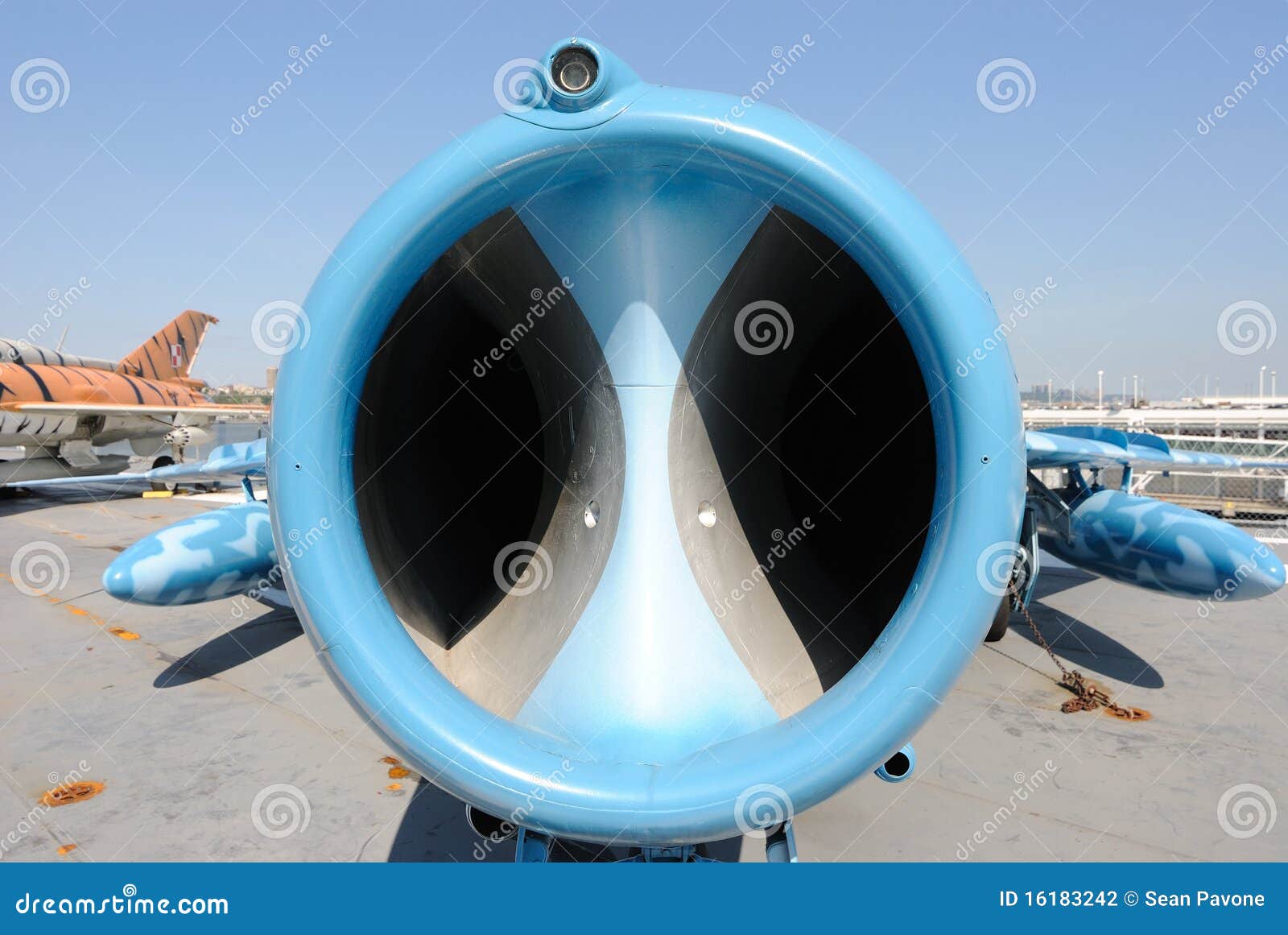 MIG Fighter Jet Nose stock photo. Image of nautical, intrepid - 16183242