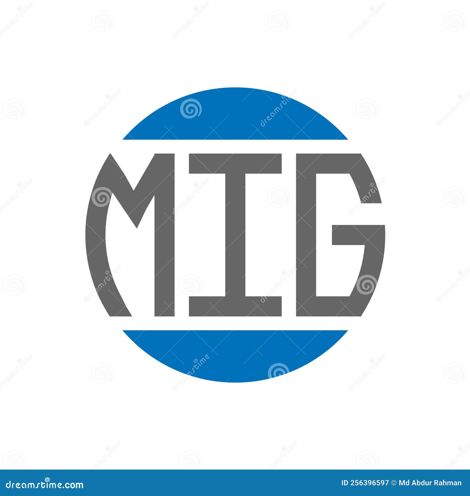 MIG Letter Logo Design on White Background. MIG Creative Initials ...