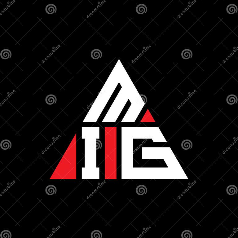 MIG Triangle Letter Logo Design with Triangle Shape. MIG Triangle Logo ...