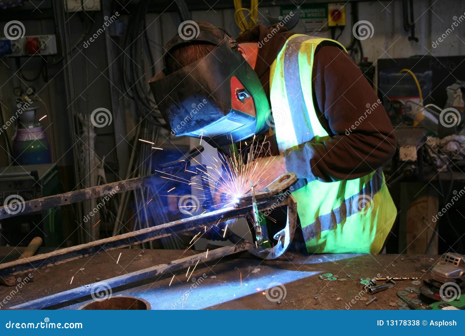 Mig welding angled stock photo. Image of hobby, factory - 13178338