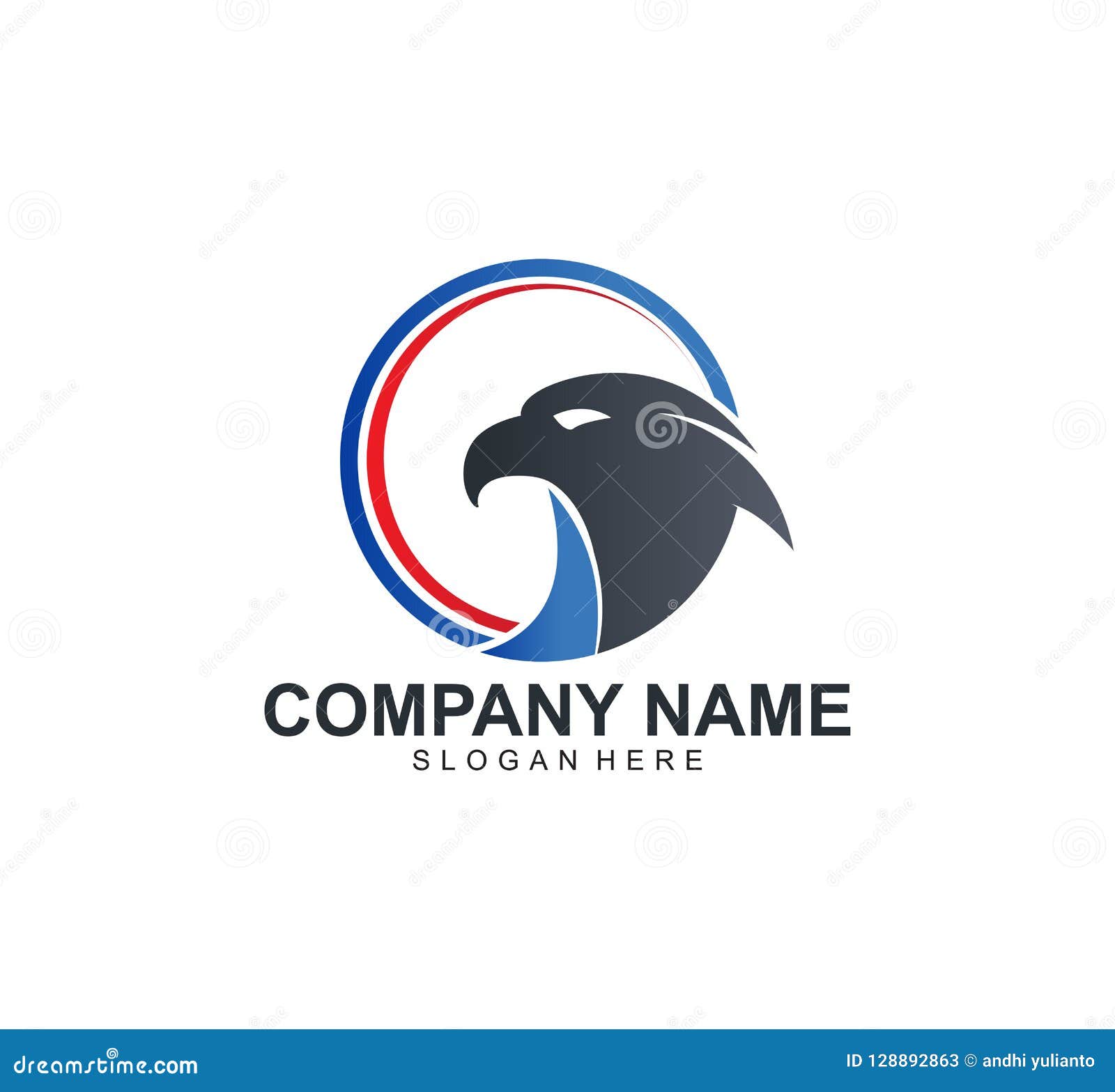 Mighty Eagle Vector Icon Logo Design Inspiration Stock Image ...