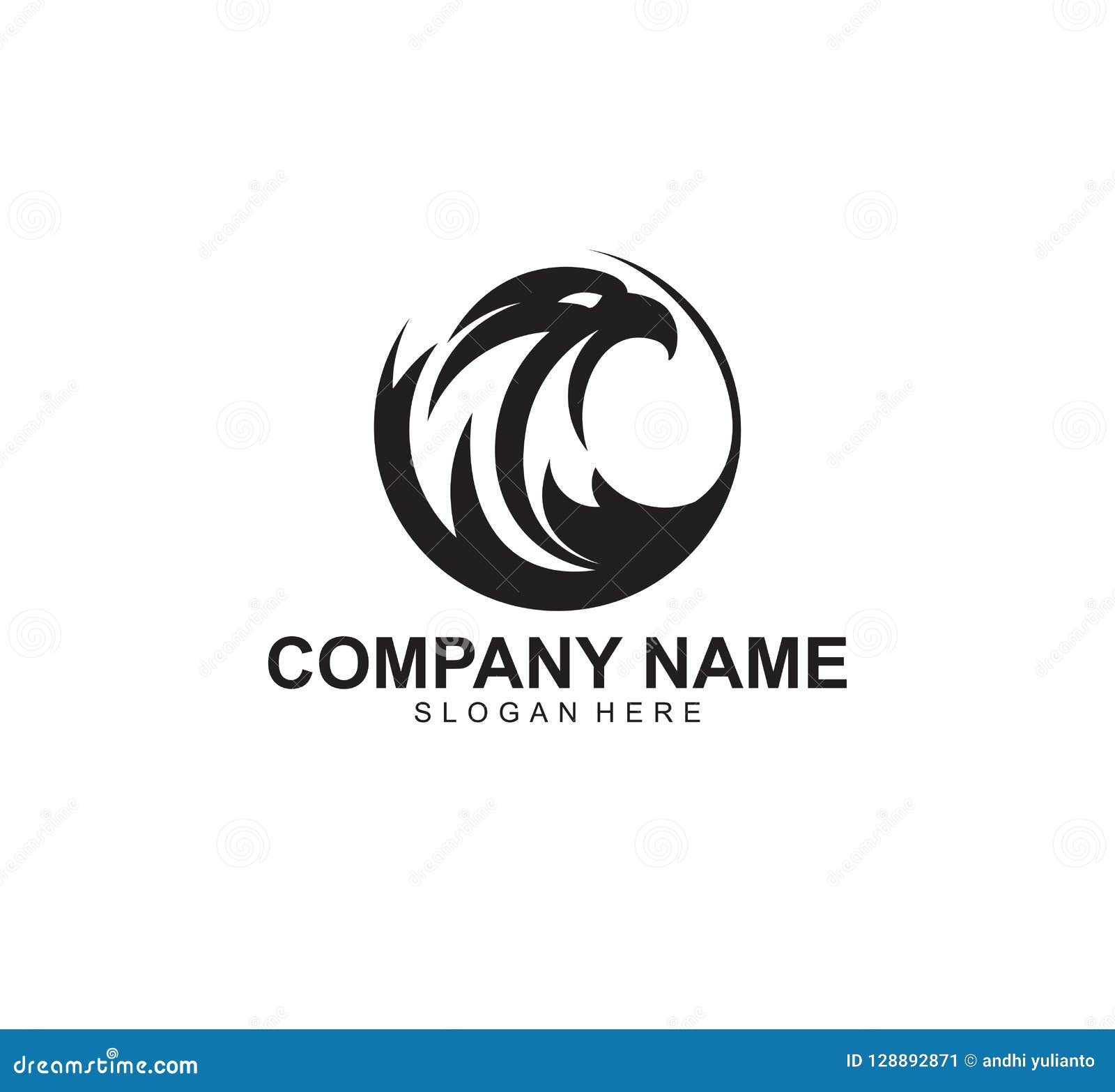 Mighty Eagle Vector Icon Logo Design Inspiration Stock Image ...