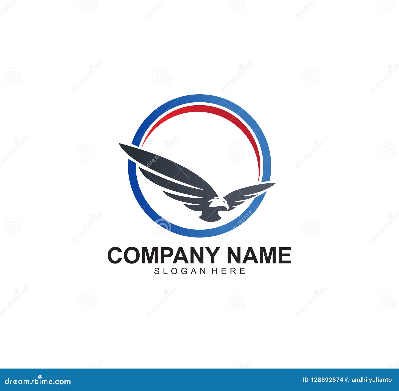 Mighty Eagle Vector Icon Logo Design Inspiration Stock Illustration ...