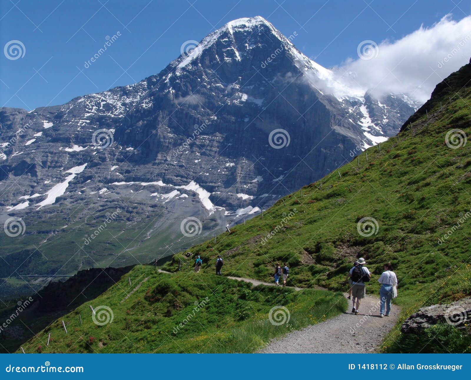 The Mighty Eiger stock photo. Image of scheidegg, nature - 1418112