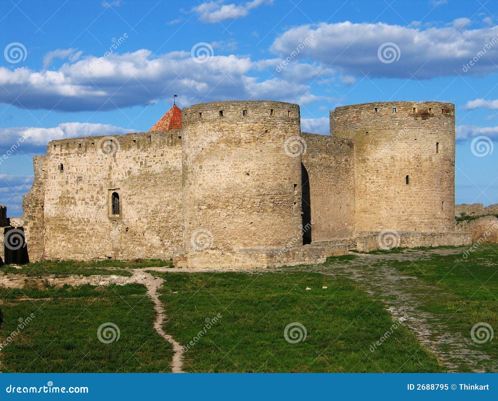 Mighty fortress - Bilhorod stock image. Image of military - 2688795