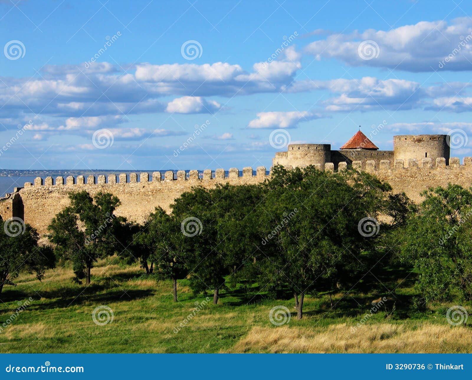Mighty fortress - Bilhorod stock photo. Image of security - 3290736