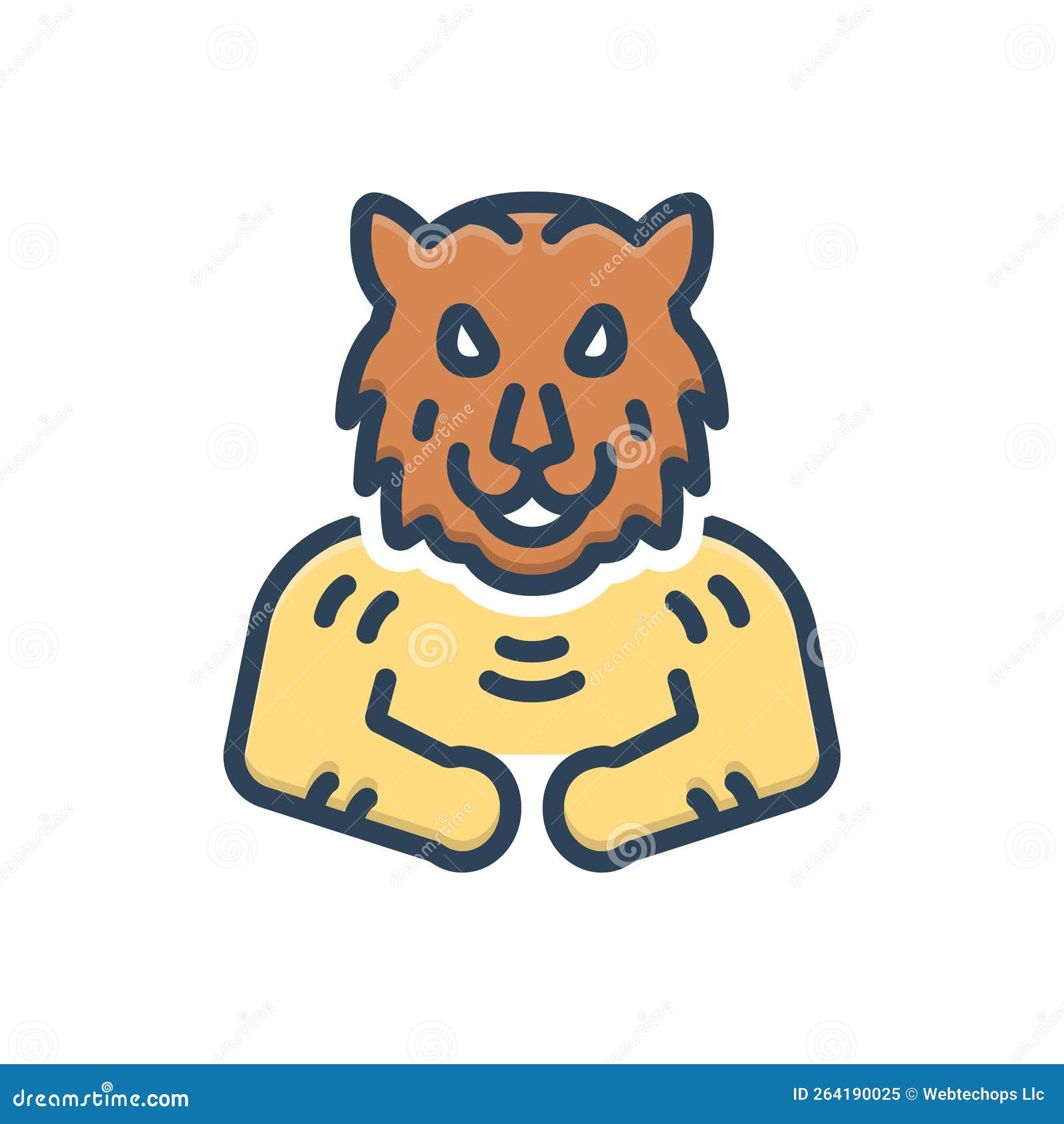 Color Illustration Icon for Mighty, Animal and Wield Stock Vector ...