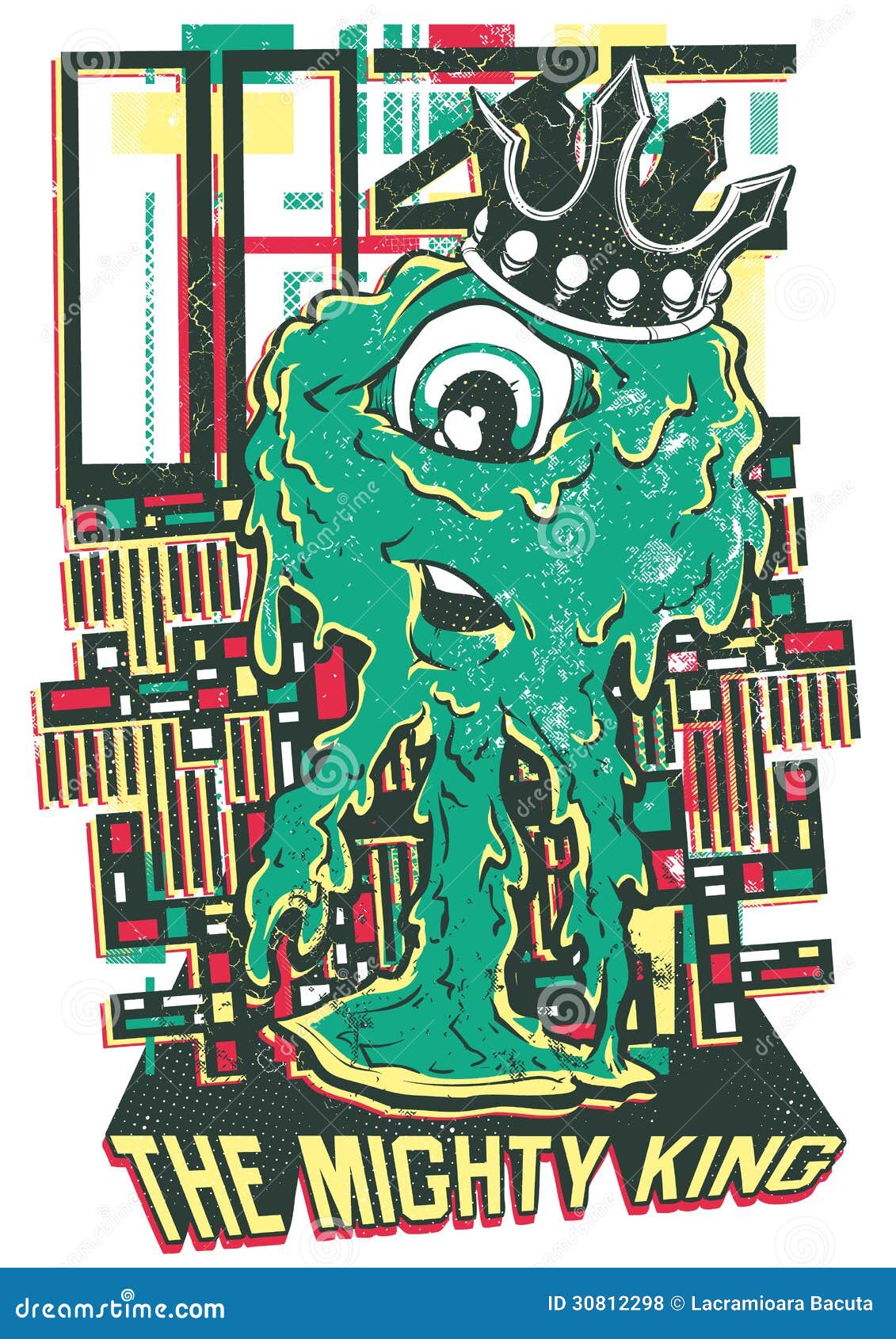 The mighty king stock vector. Illustration of creature - 30812298