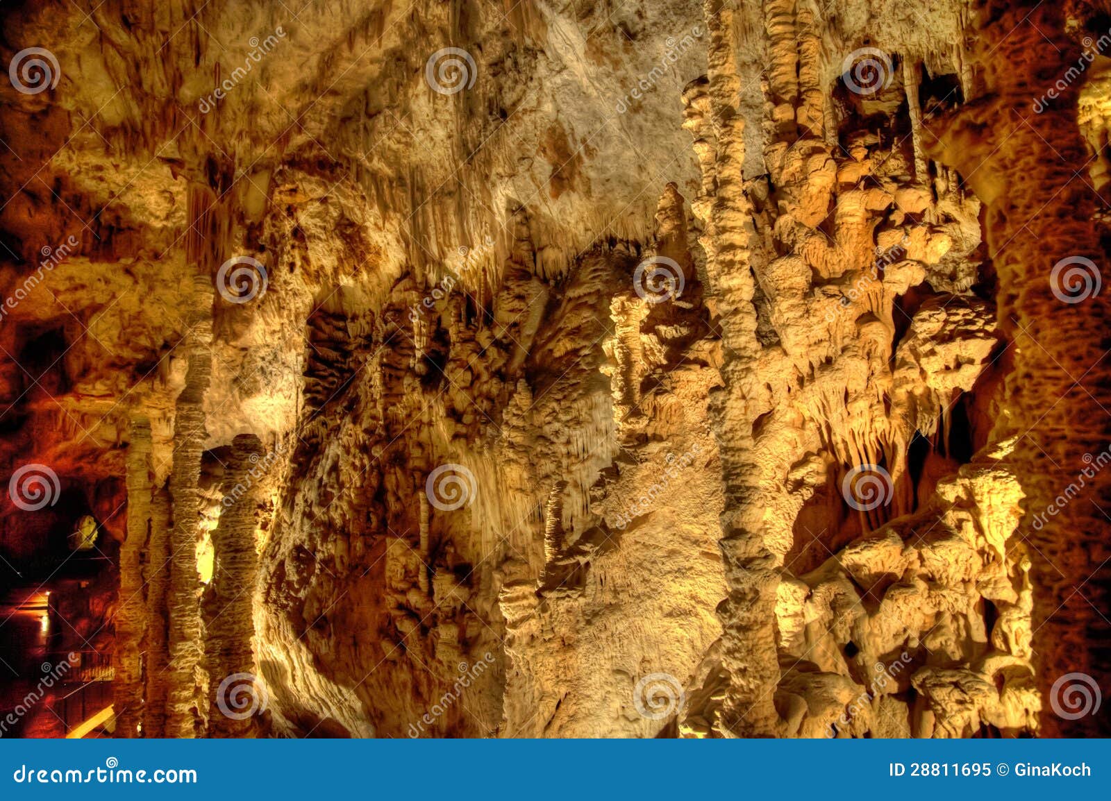 A Mighty Misterious Dripstone Cave Stock Image - Image of fantasy ...