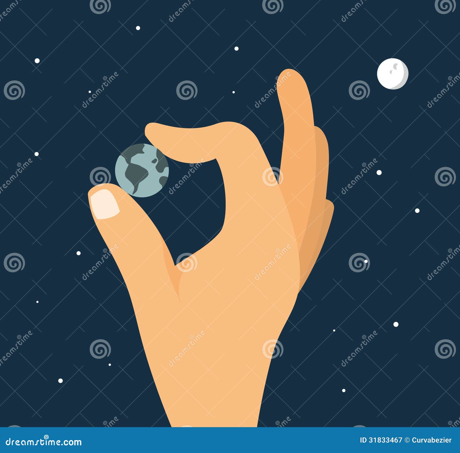 Mighty powerful hand stock vector. Illustration of human - 31833467