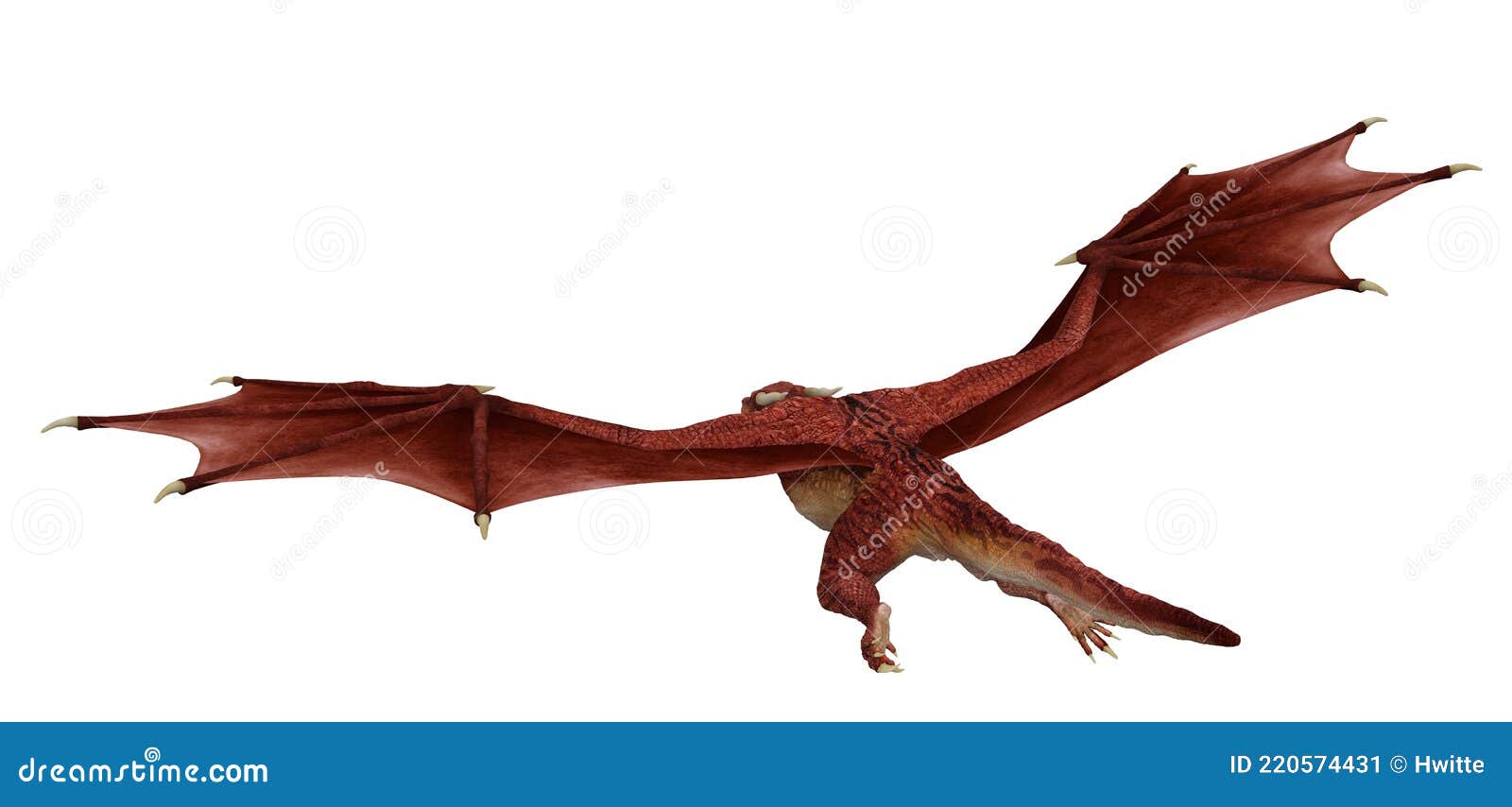 Red Dragon In Flight