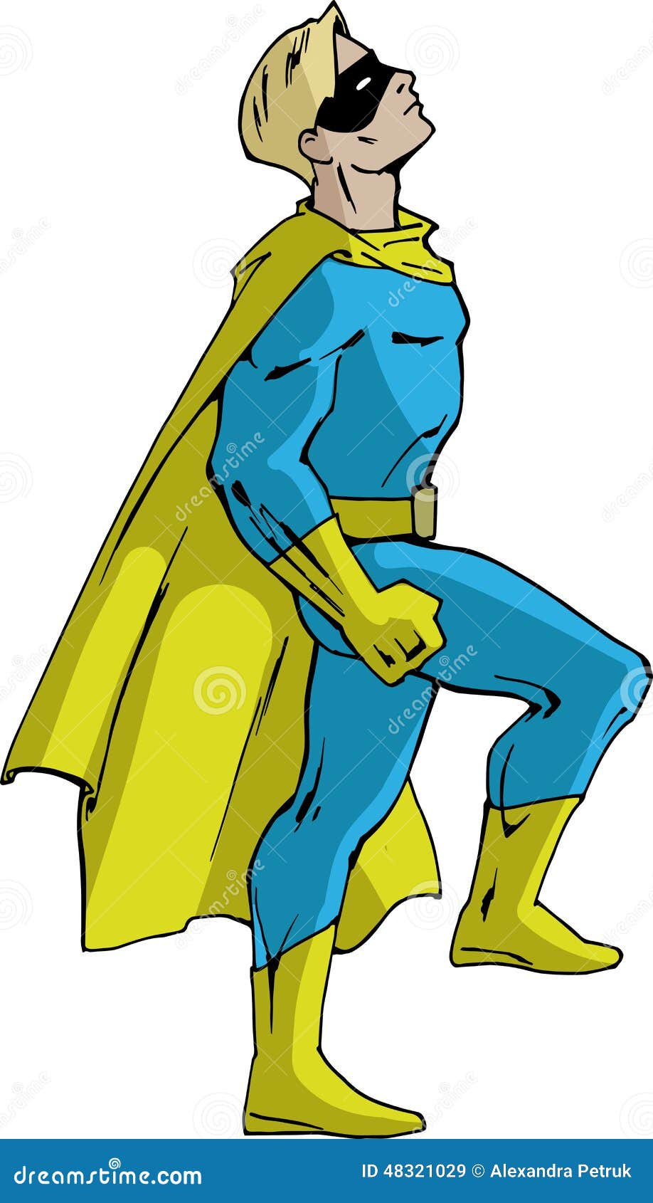 Mighty superhero stock vector. Illustration of positive - 48321029