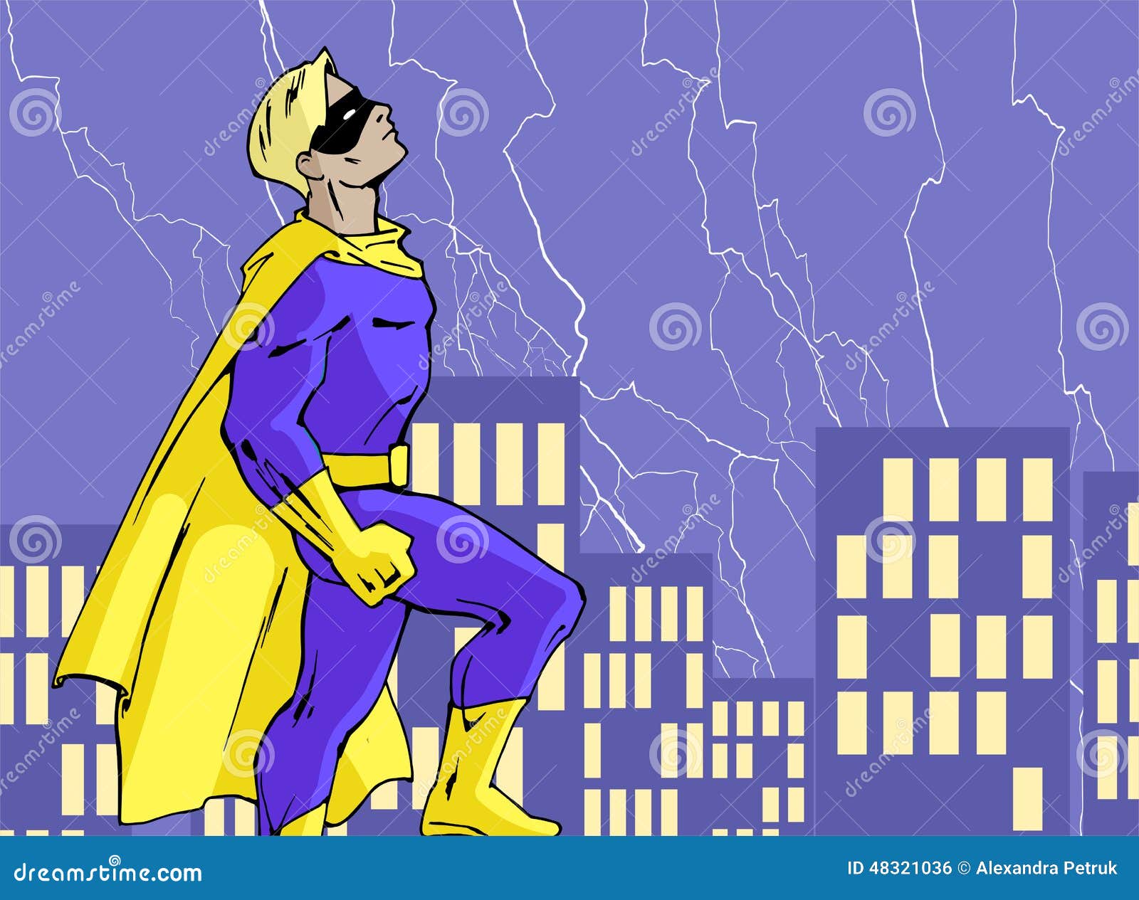 Mighty superhero stock vector. Illustration of graphic - 48321036