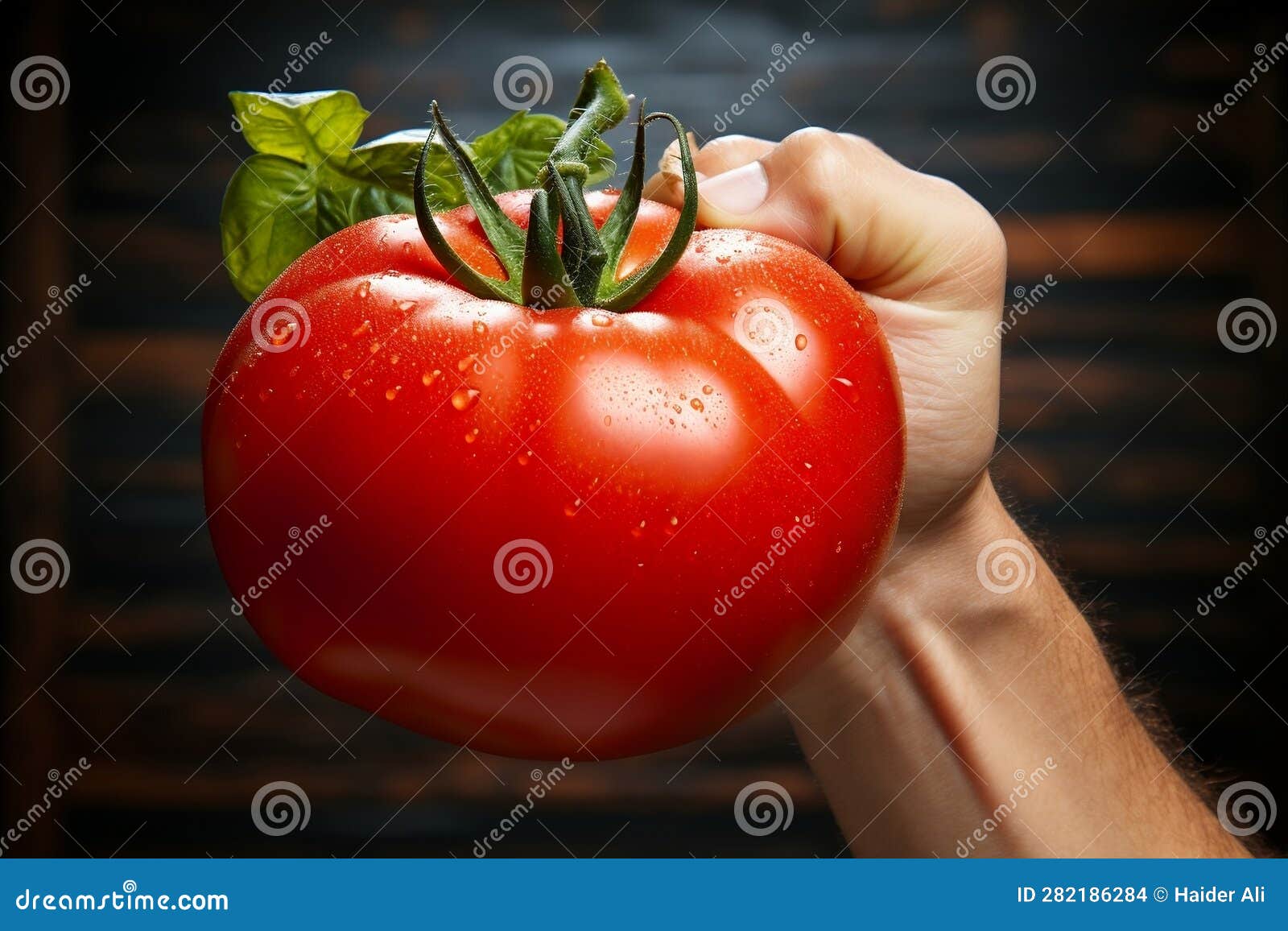 Mighty Tomato Flexing Biceps. Generative AI Stock Illustration ...