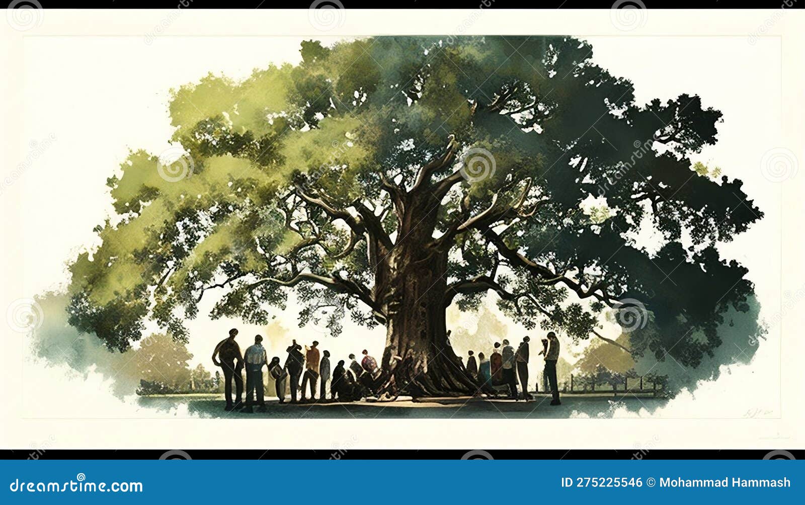 "Mighty Tree of Knowledge and Collaboration" Made with Generative AI ...