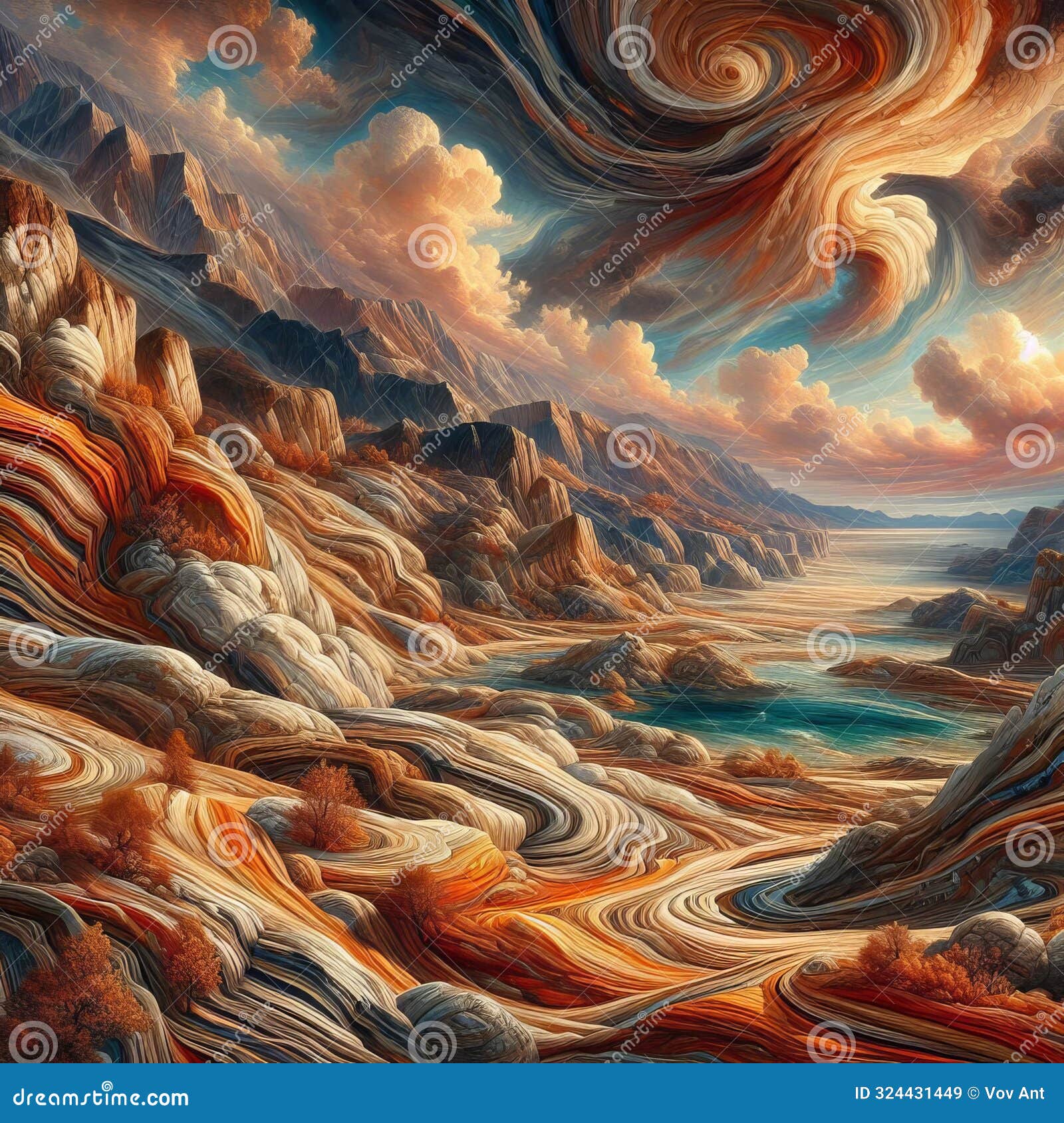 Migmatite a Mixed Rock Composed of Metamorphic and Igneos Layer Stock ...