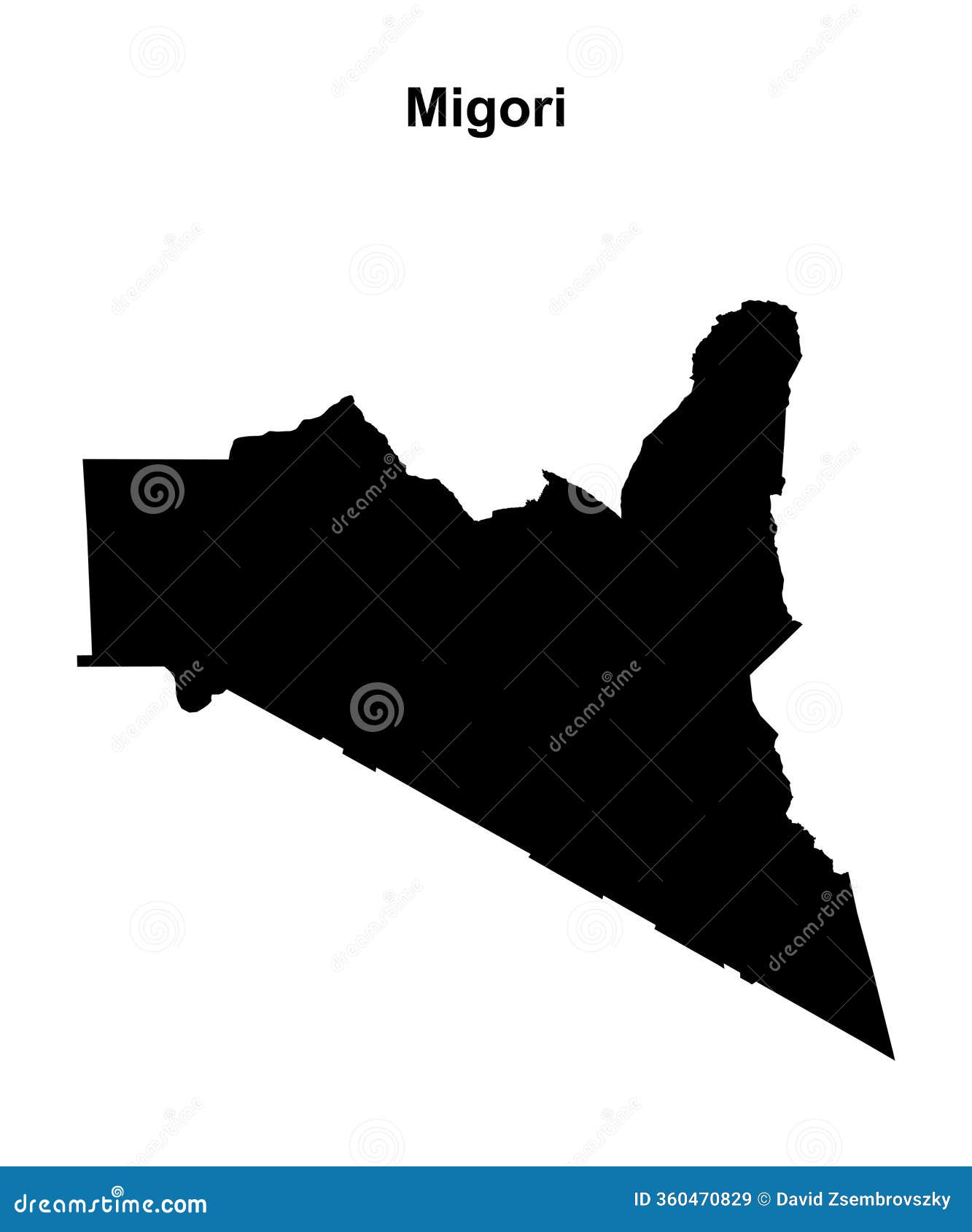 Migori outline map stock illustration. Illustration of territory ...