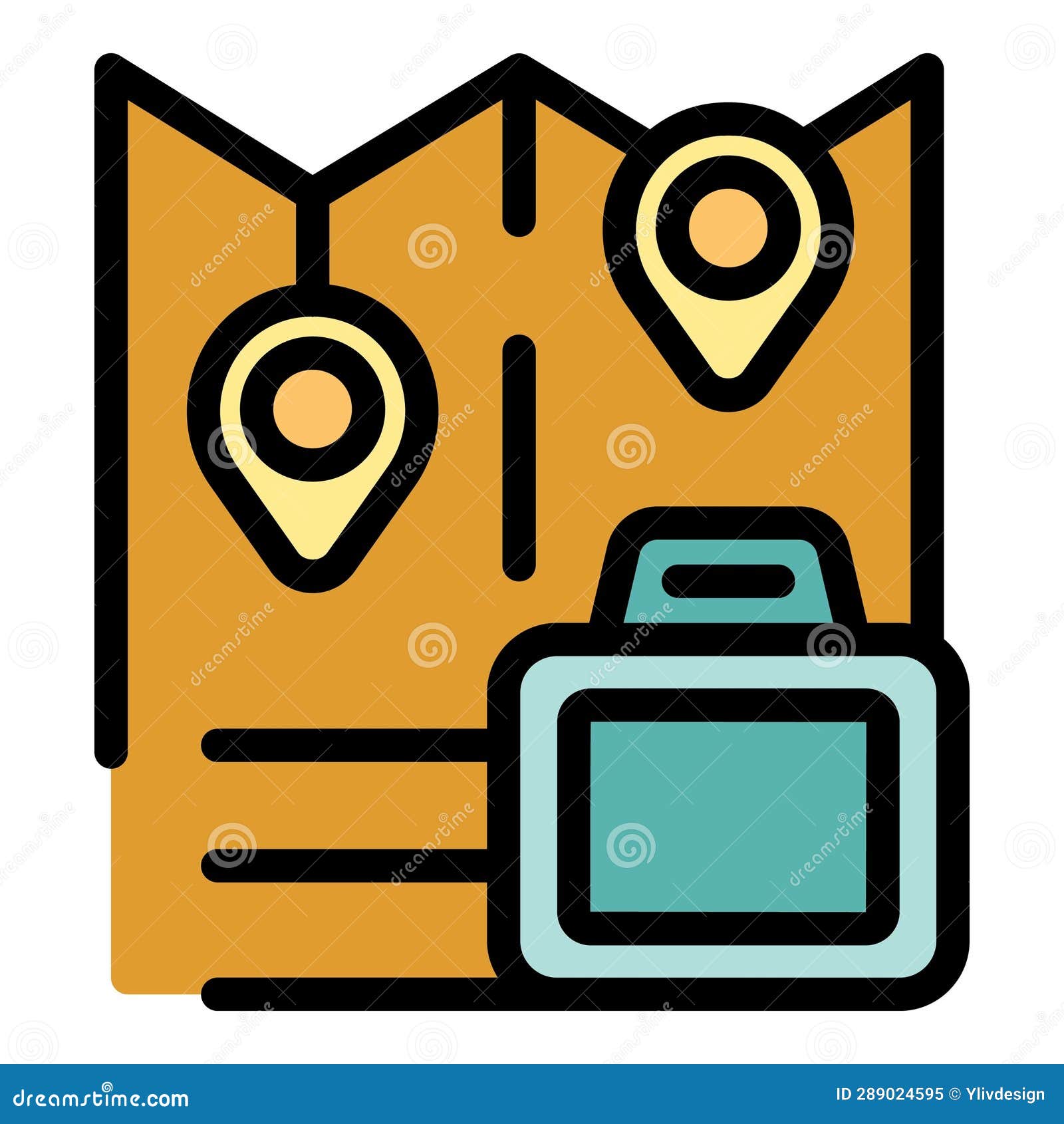 Migrant Location Icon Vector Flat Stock Vector - Illustration of asylum ...