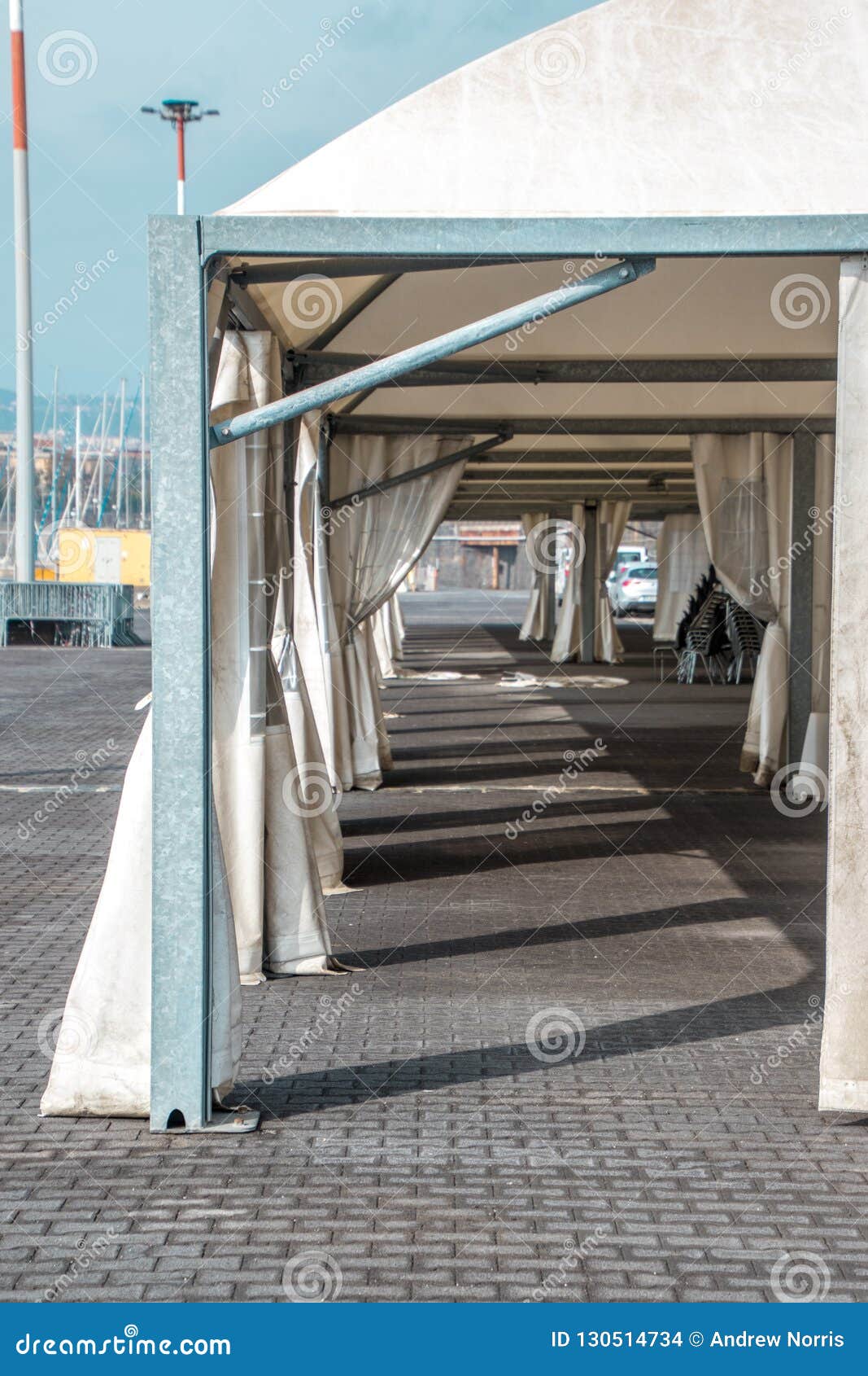 Migrant Processing Tents stock photo. Image of crisis - 130514734
