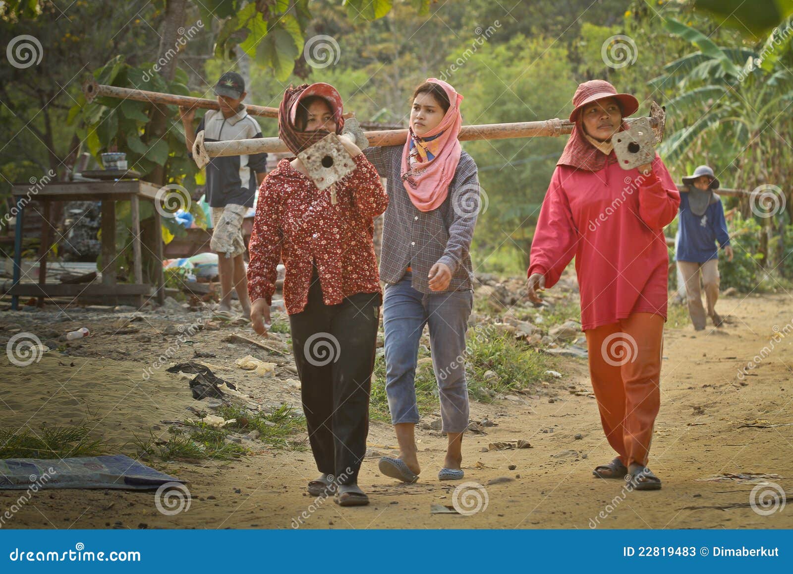 Migrant Workers from Cambodia in Thailand Editorial Stock Photo - Image ...
