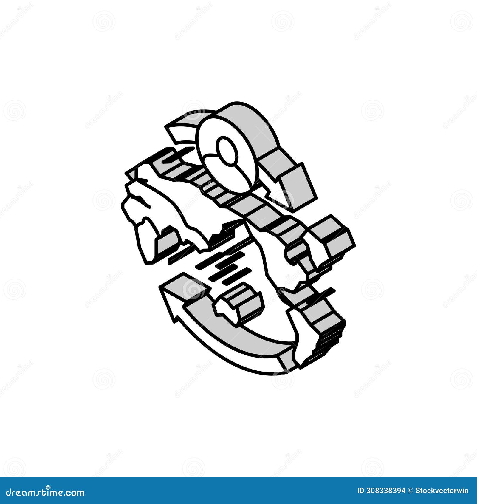 Migration Africa Human Evolution Isometric Icon Vector Illustration ...