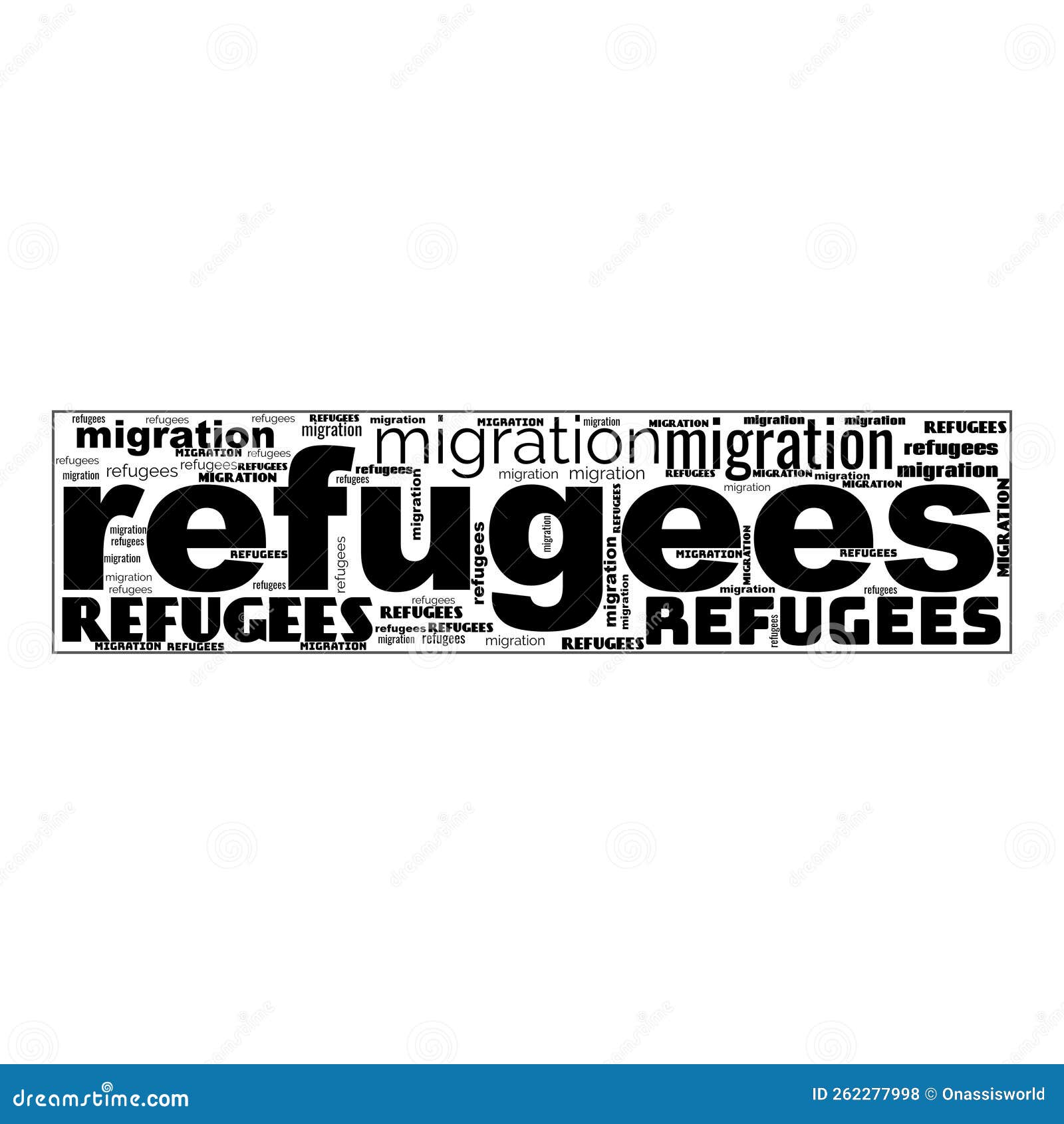 Migration Refugees Text Illustration Background Header Stock ...