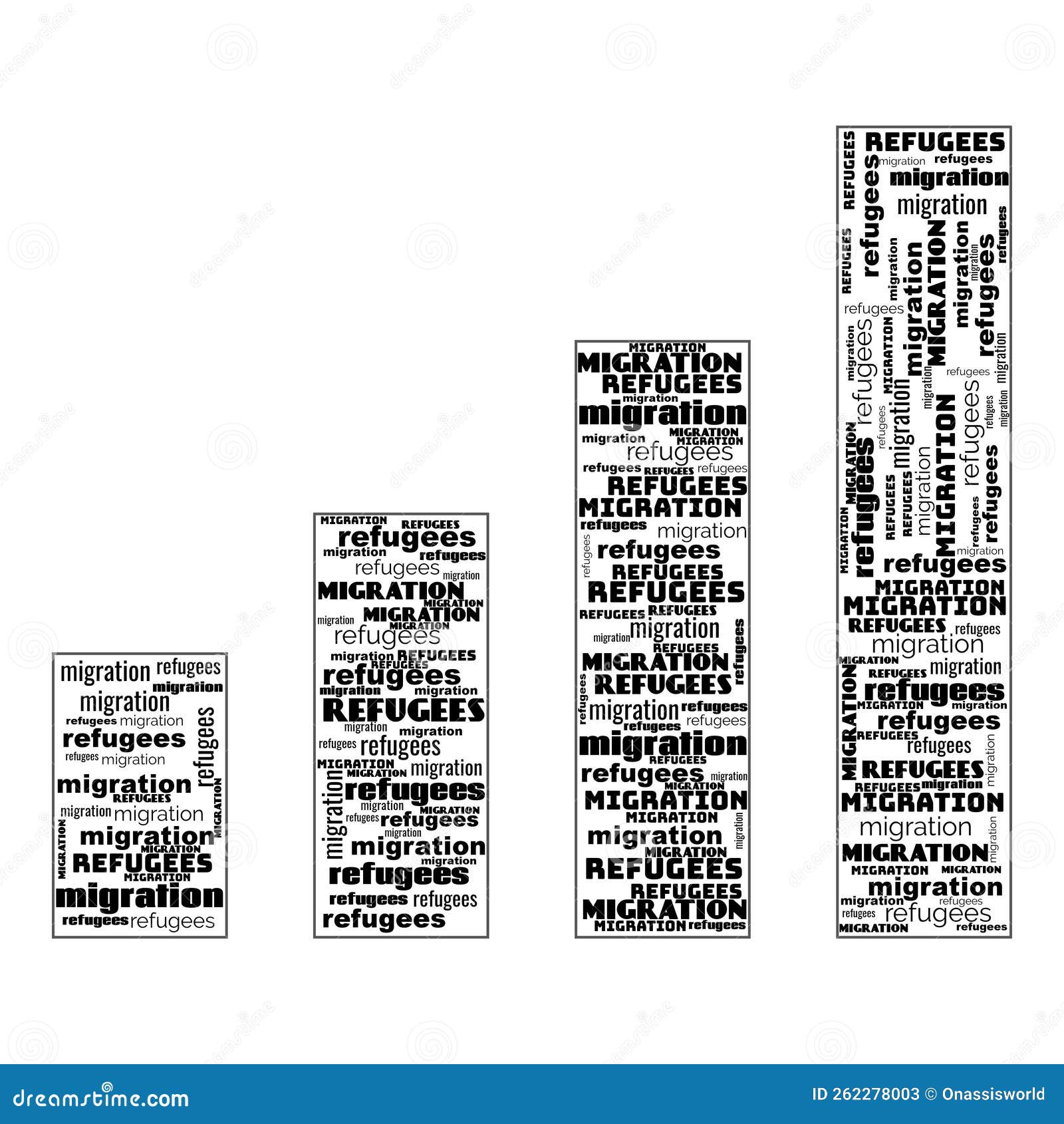 Migration Refugees Text Illustration Background Header Stock ...