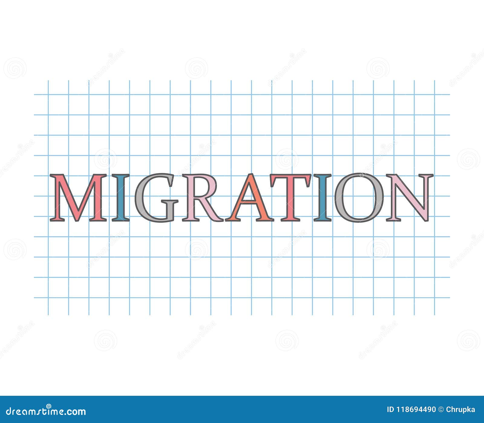 Migration concept stock vector. Illustration of paper - 118694490