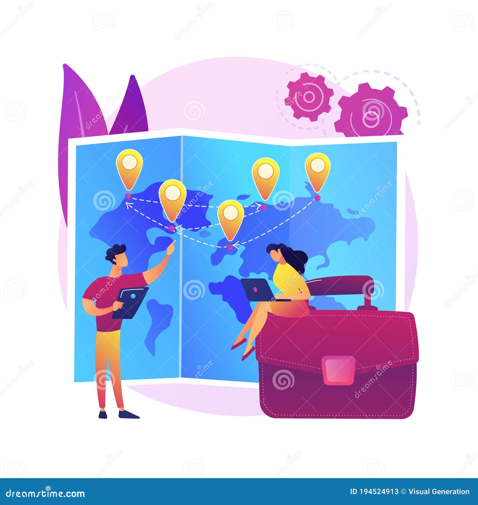 Migratory Movement Abstract Concept Vector Illustration. Stock Vector ...