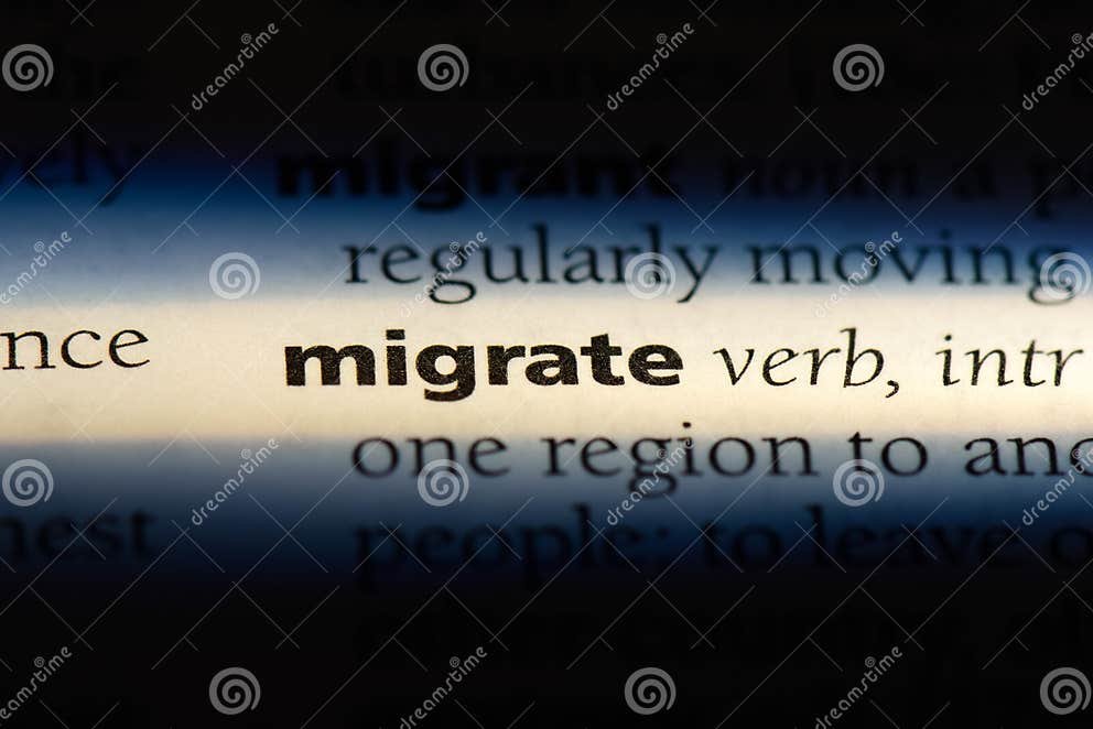 Migre imagem de stock. Imagem de conceito, macro, papel - 126541731