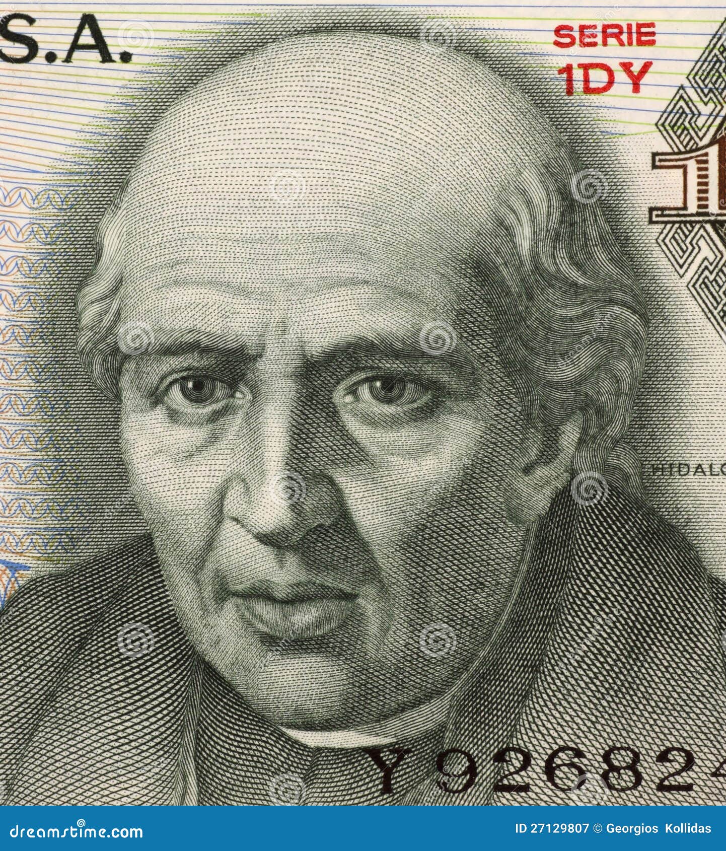 Miguel Hidalgo Y Costilla Portrait Stock Photo | CartoonDealer.com ...