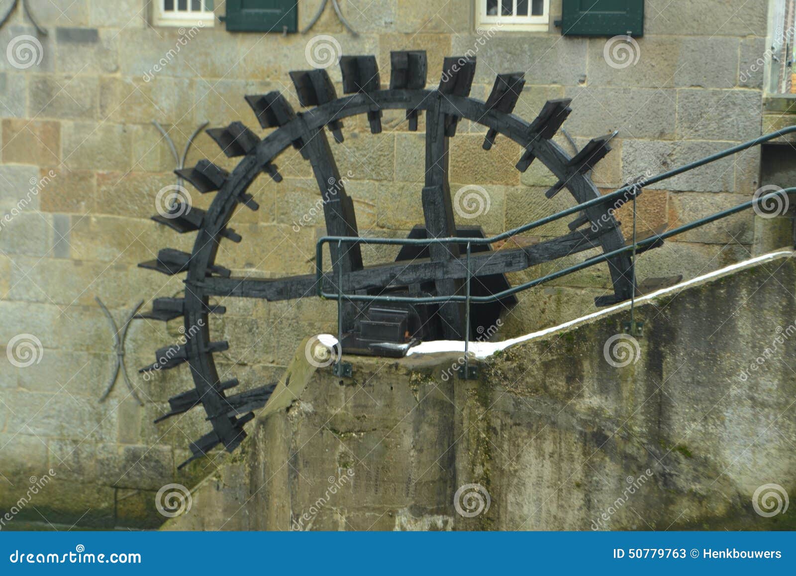 Miil wheel of a water mill stock image. Image of stairs - 50779763