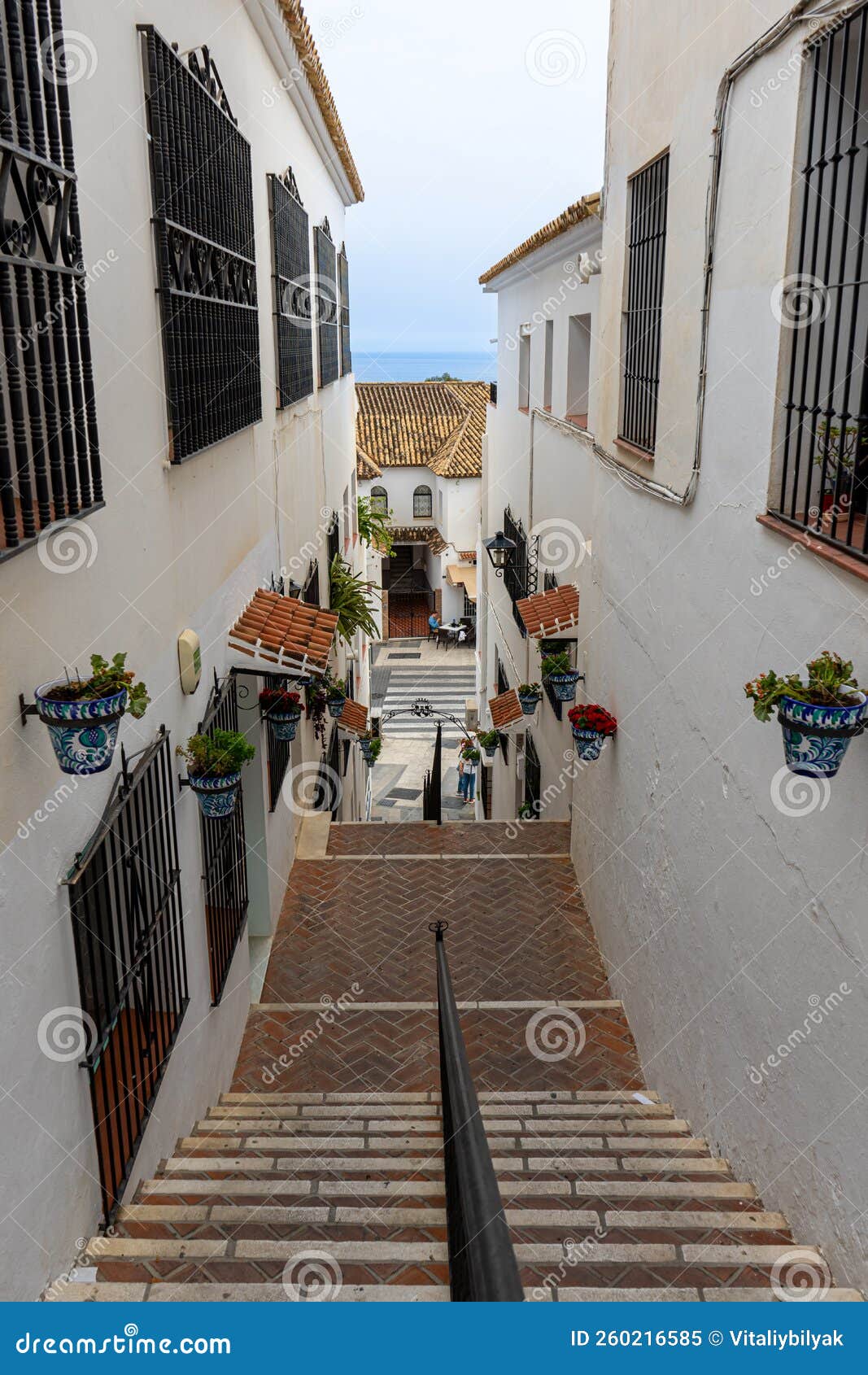 Cozy White Streets in Mijas, Spain on October 2, 2022 Editorial Image ...