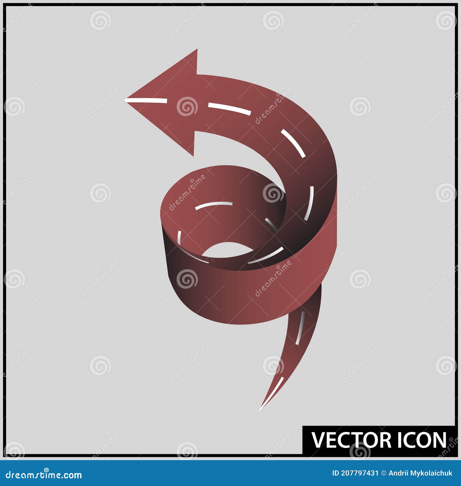 Complex Twisted Road Vector Graphic Icon Stock Vector - Illustration of ...