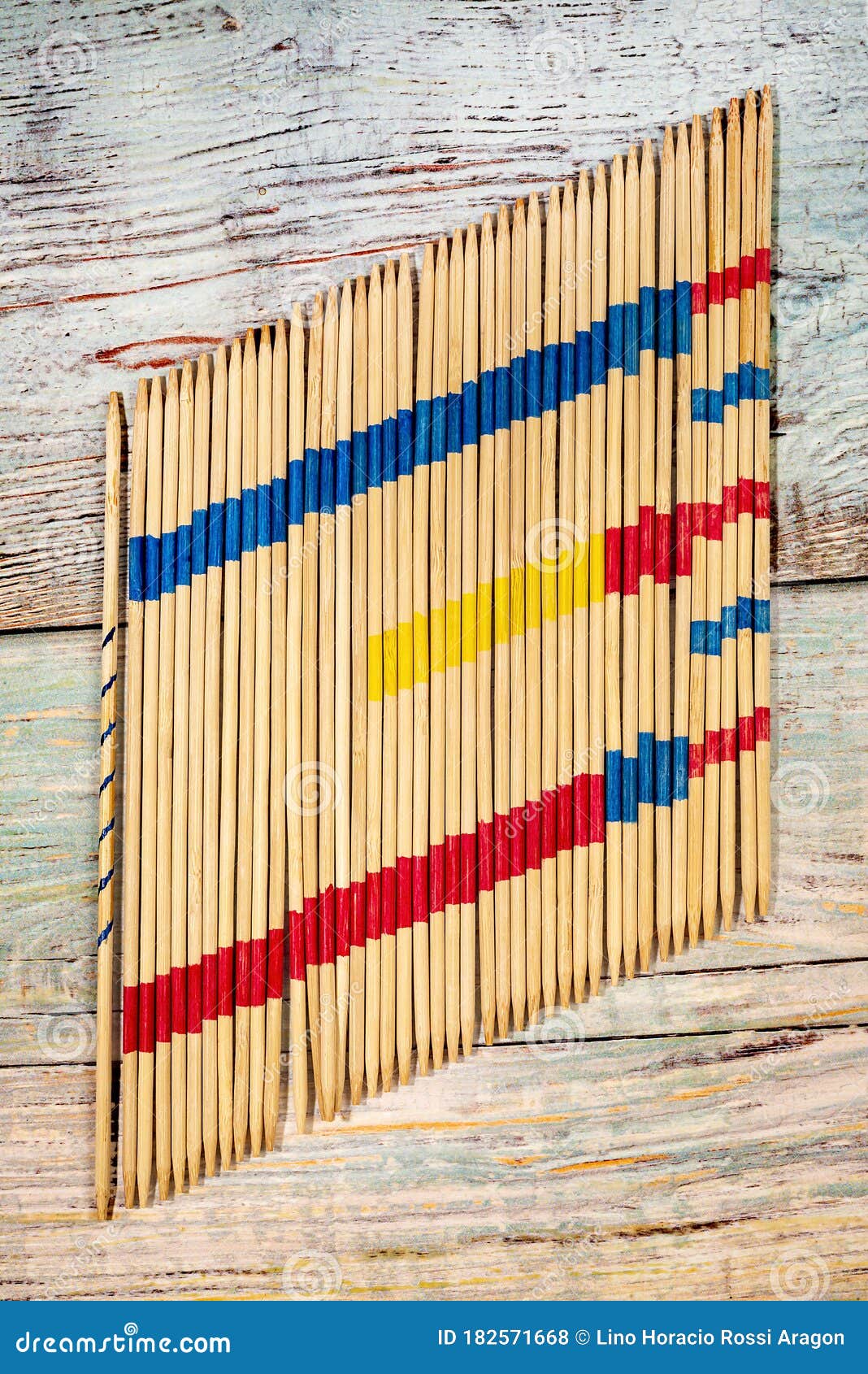 Mikado Game Isolated On White Background. Wooden Mikado Game Sticks ...