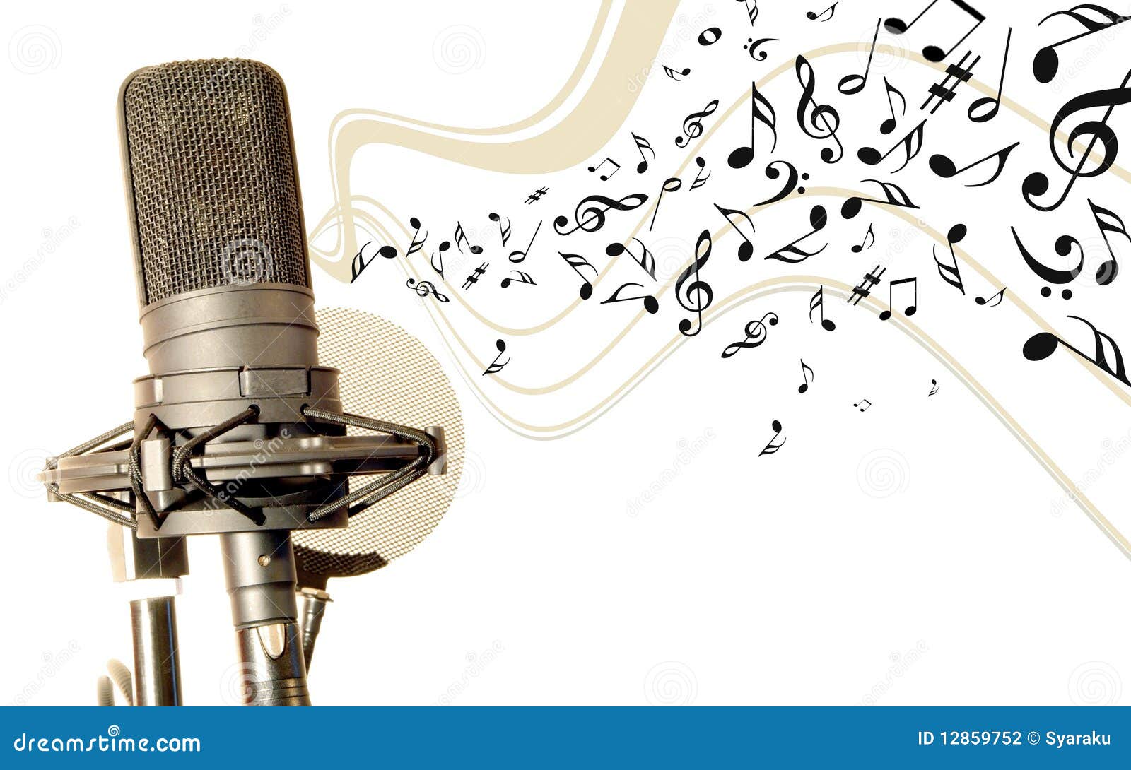 Mike stock illustration. Illustration of sign, curve - 12859752