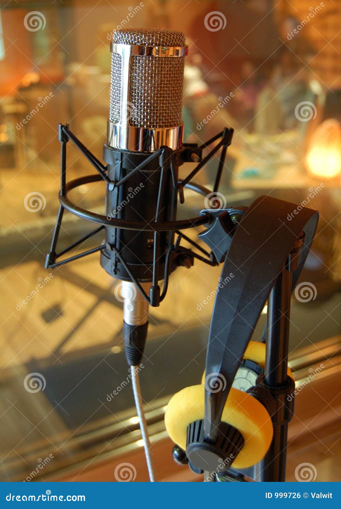 Mike stock photo. Image of music, microphone, stand, cans - 999726