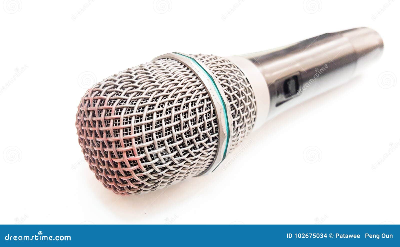 Mike Floating Black stock photo. Image of communication - 102675034