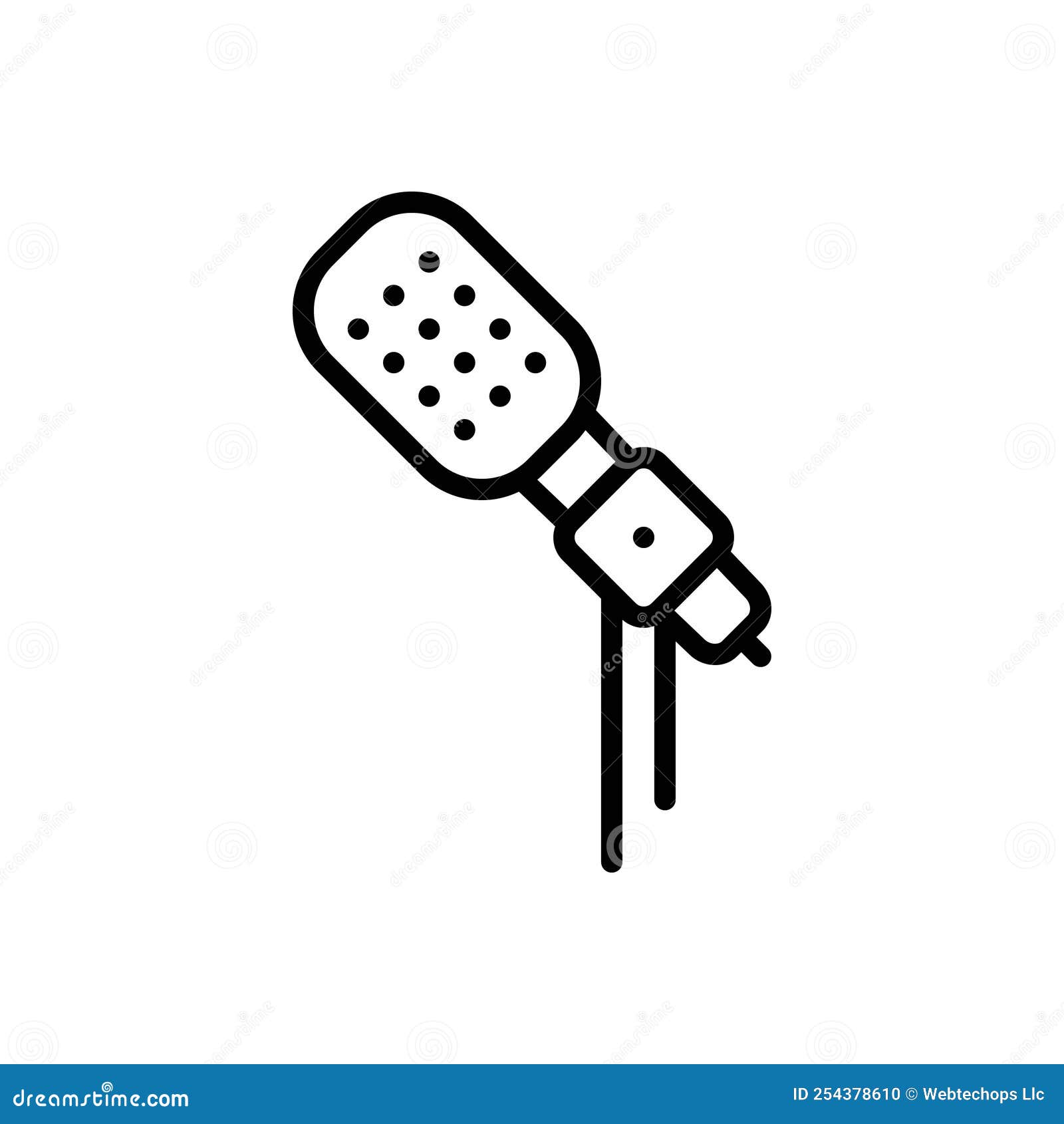Mike Microphone Stand Cartoon Vector Illustration | CartoonDealer.com ...